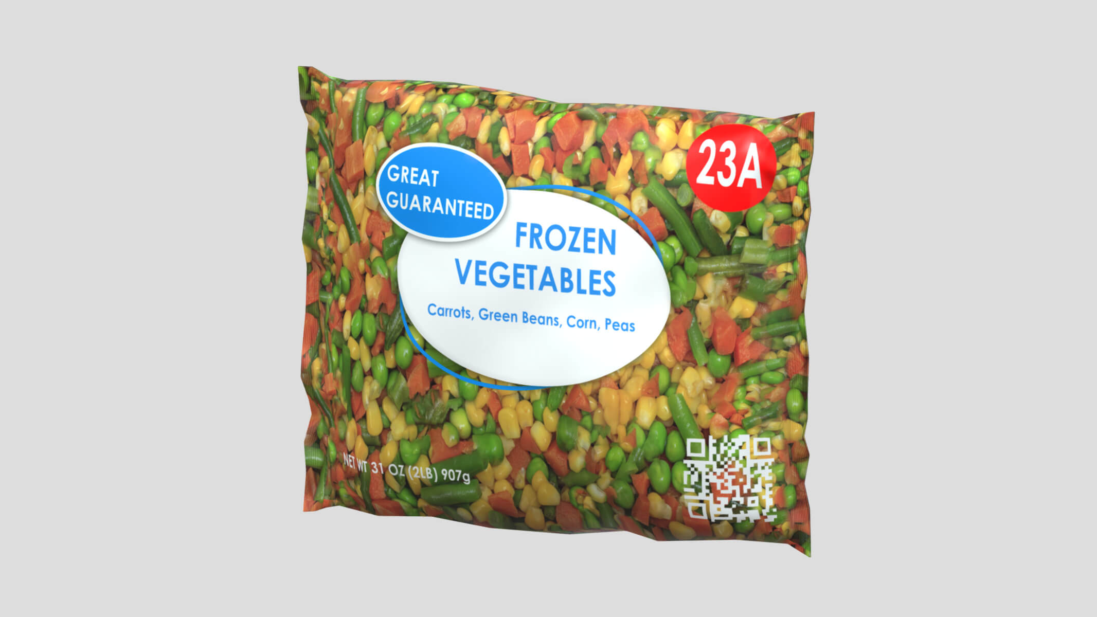 Frozen Vegetables Low Poly - 3D Model by frezzy