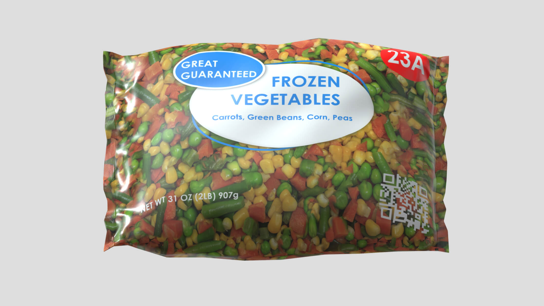 Frozen Vegetables Low Poly - 3D Model by frezzy