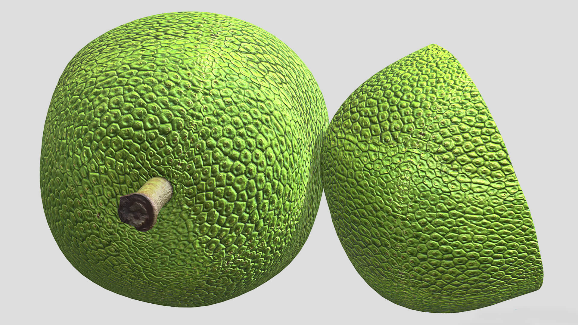 Fruit Breadfruit Low Poly - 3D Model by frezzy