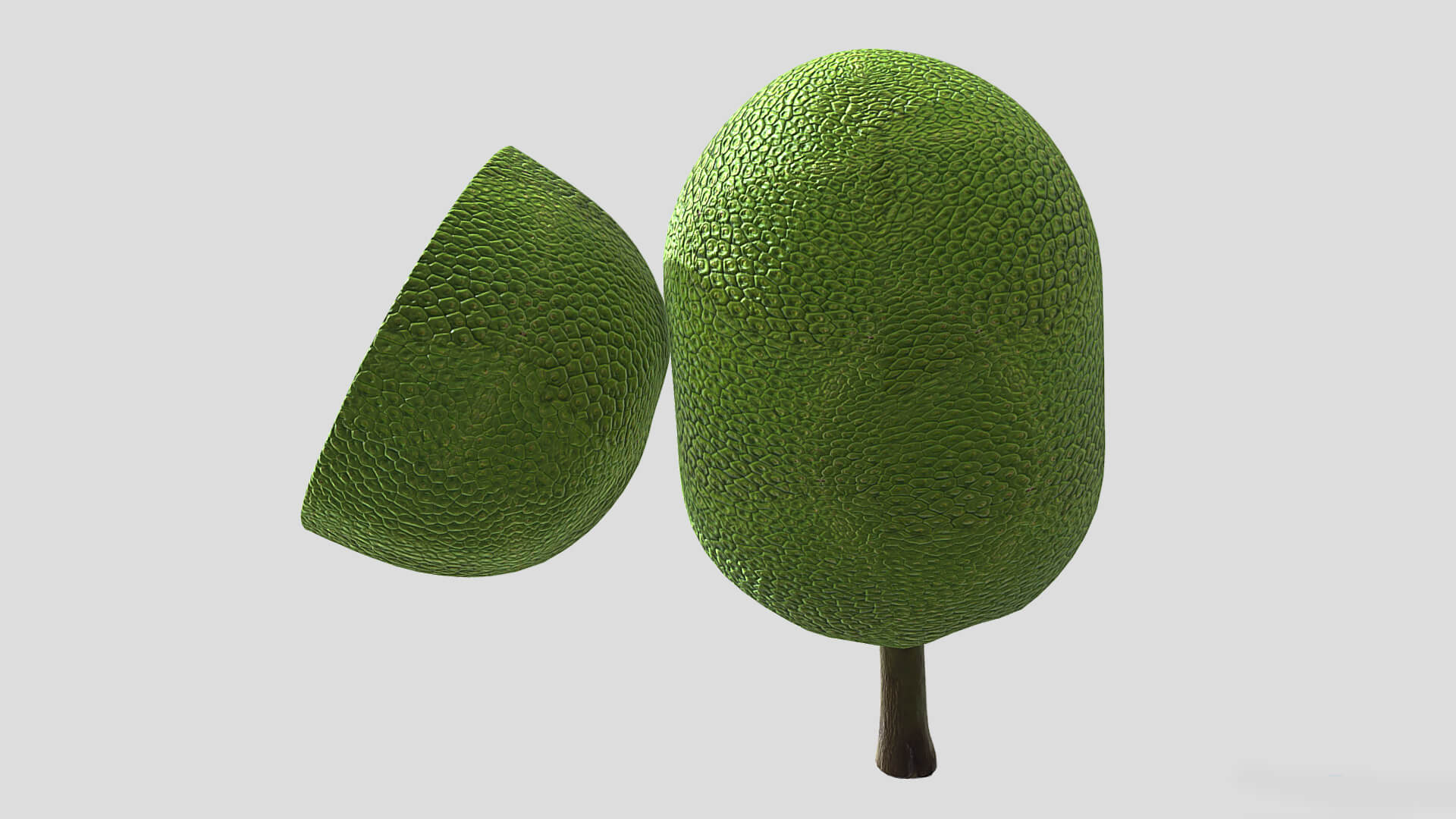 Fruit Breadfruit Low Poly - 3D Model by frezzy