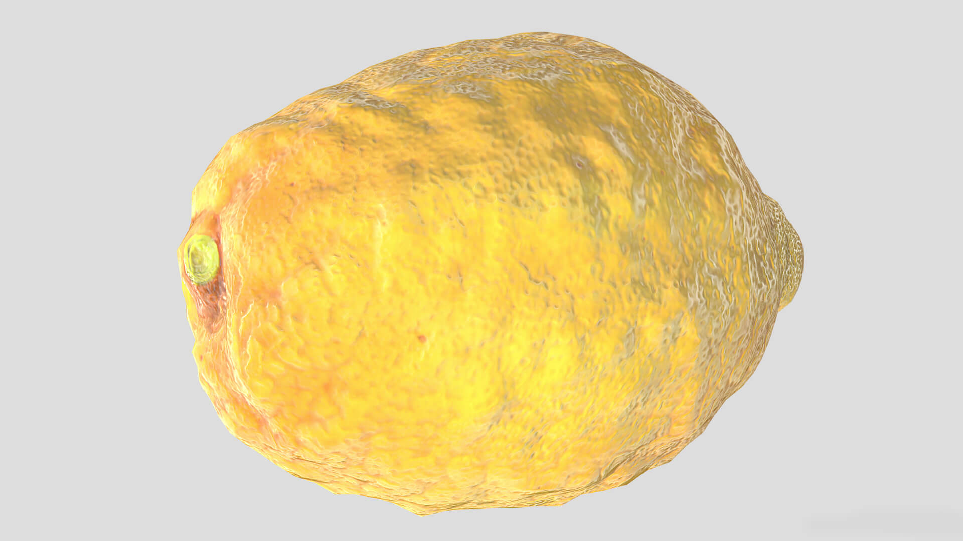 Fruit Citron Low Poly - 3D Model by frezzy