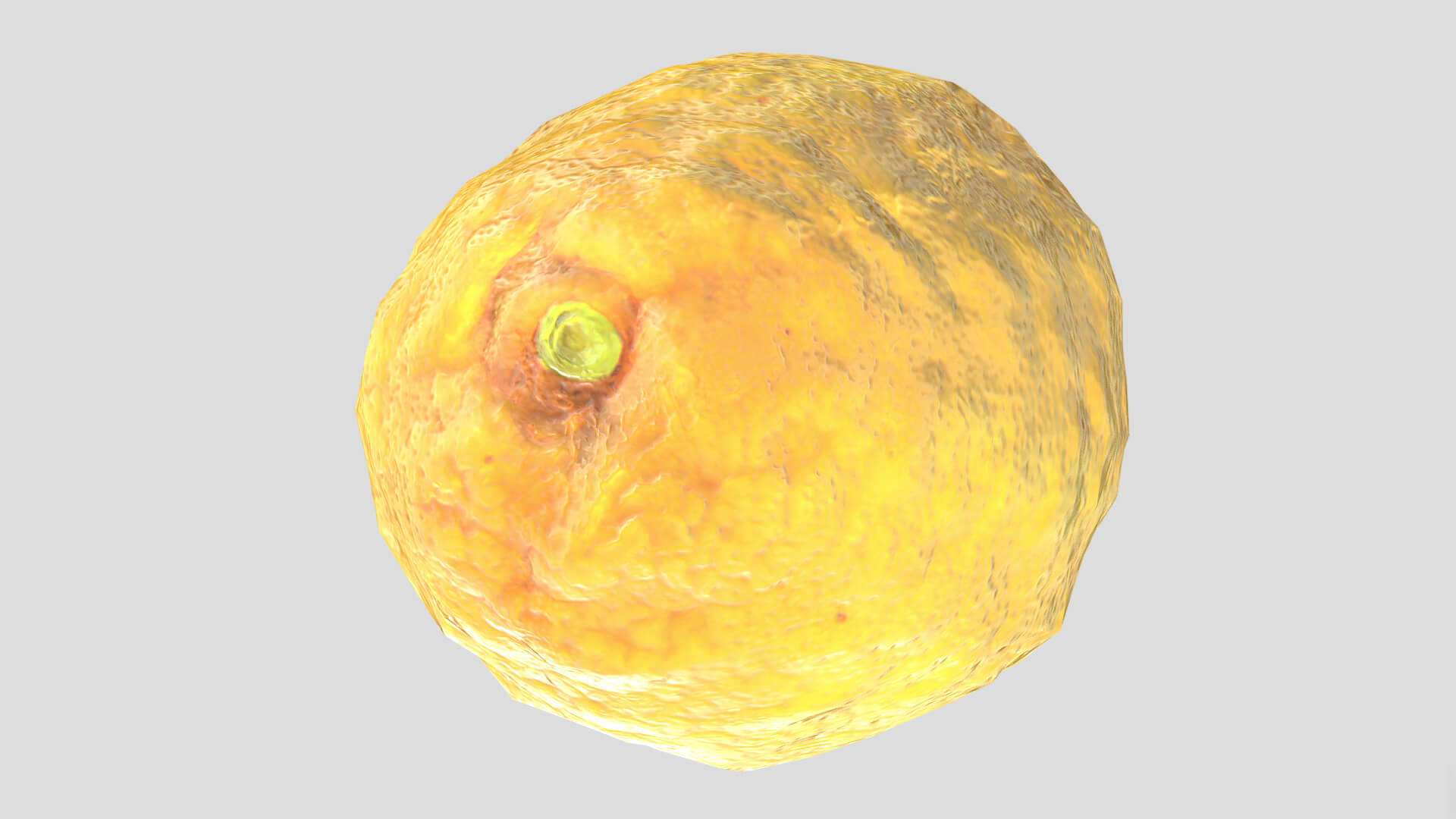 Fruit Citron Low Poly - 3D Model by frezzy