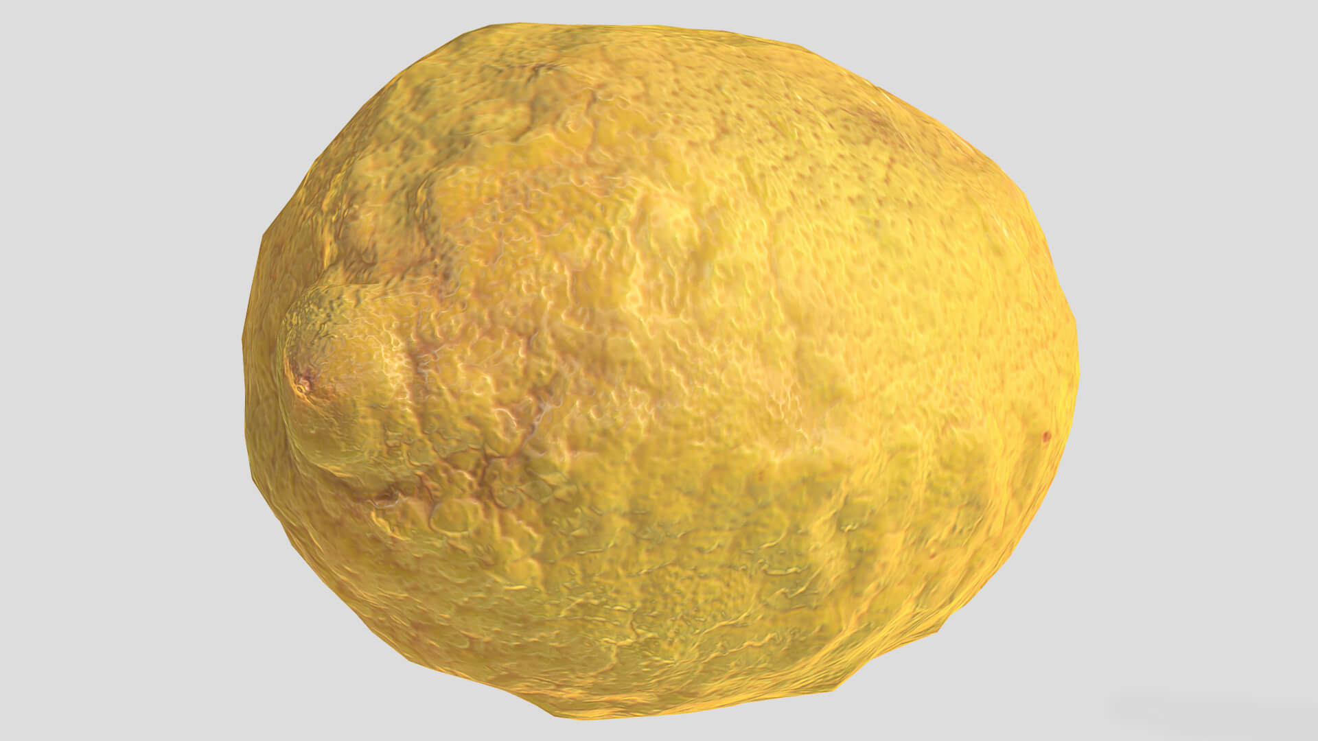 Fruit Citron Low Poly - 3D Model by frezzy