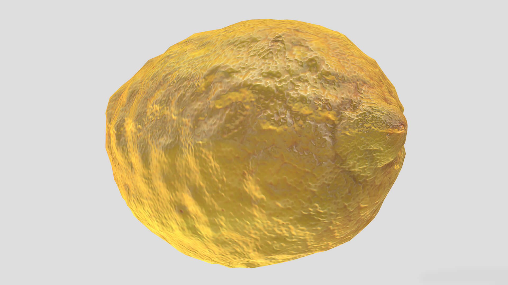Fruit Citron Low Poly - 3D Model by frezzy