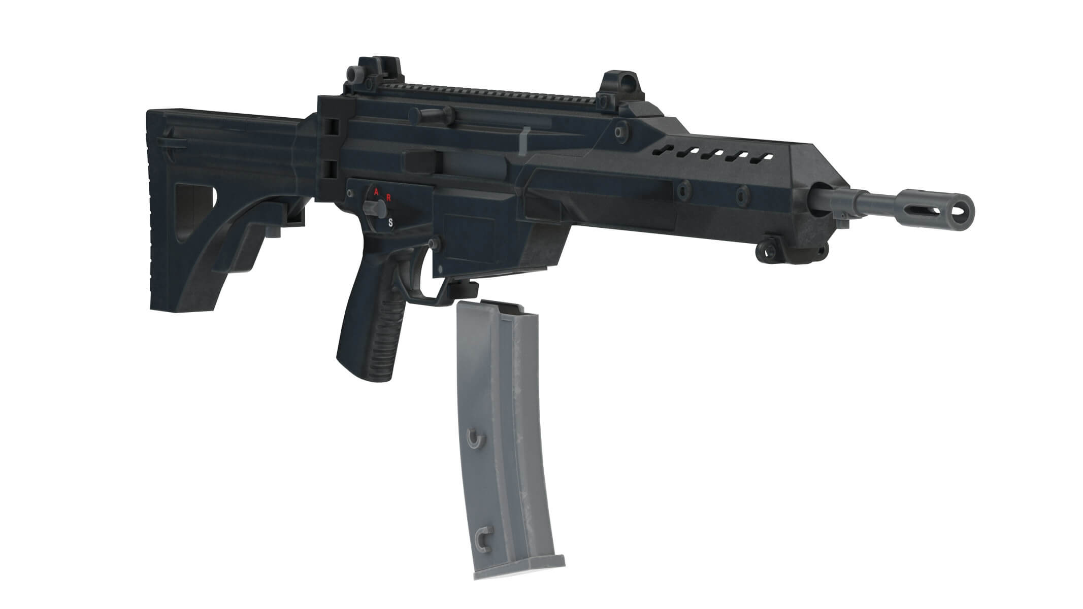 FX-05 Xiuhcoatl Low Poly 3D Model by frezzy