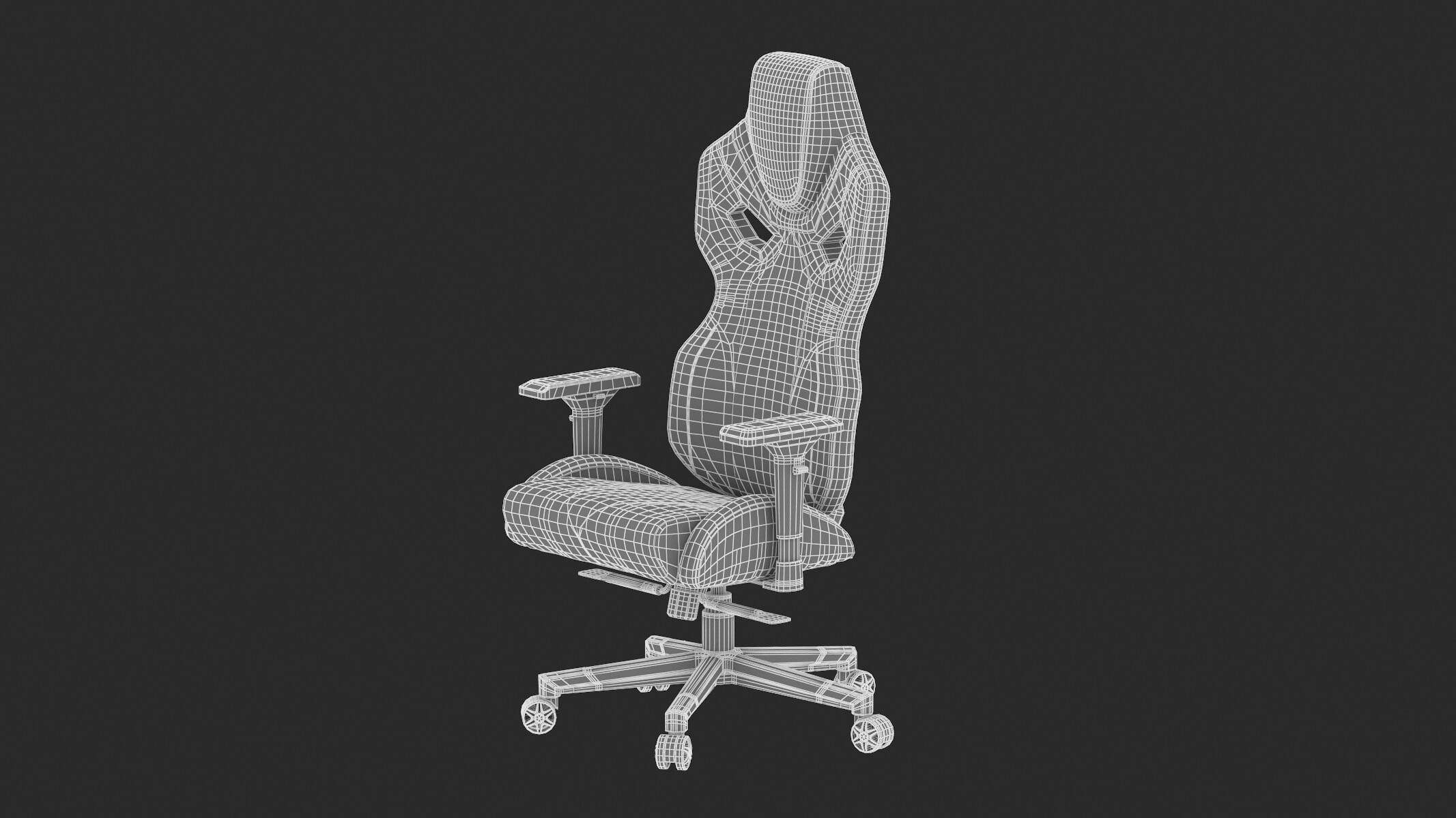 Gaming Chair - 3D Model by frezzy