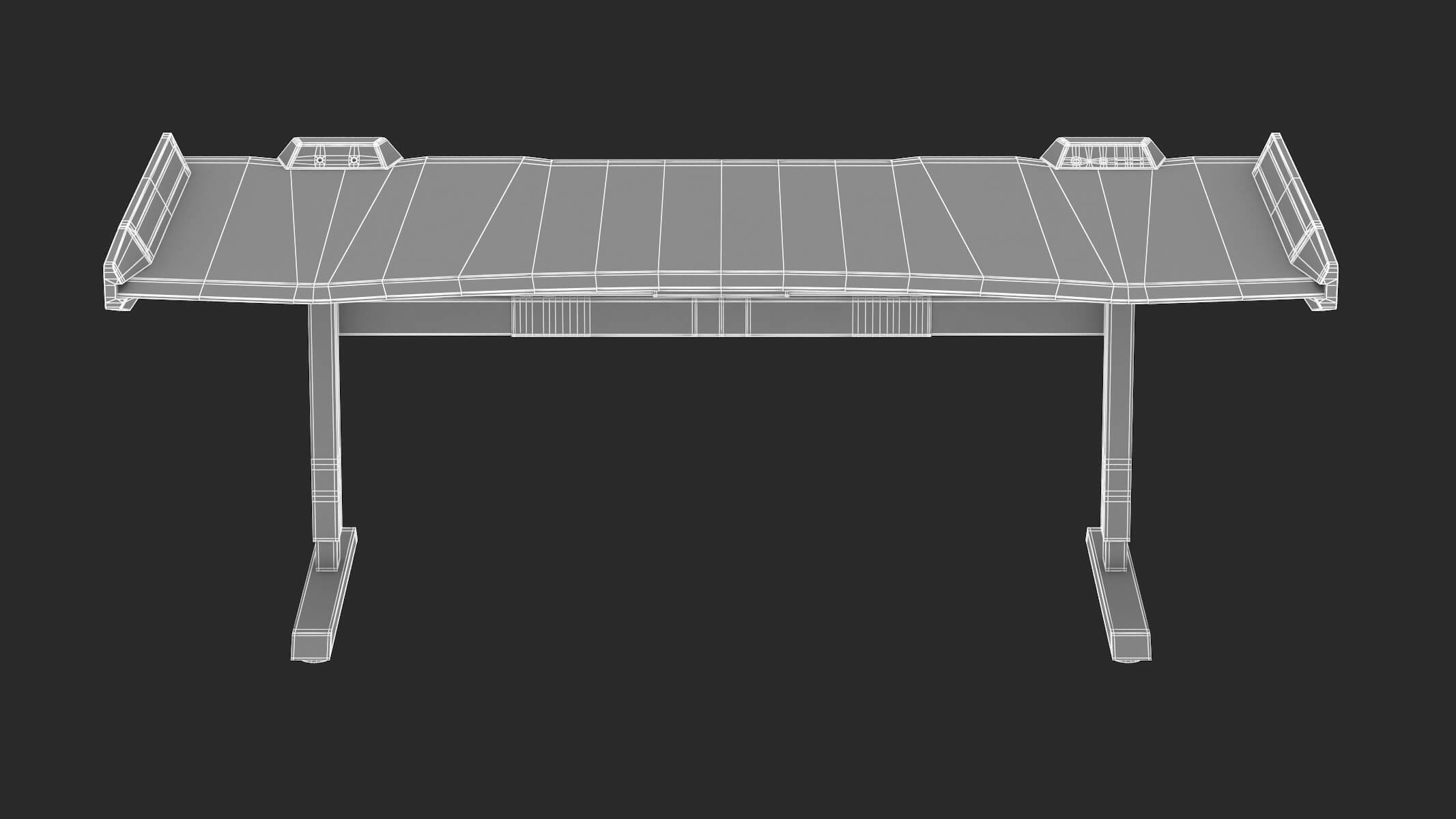 Gaming Desk 2 - 3D Model by frezzy