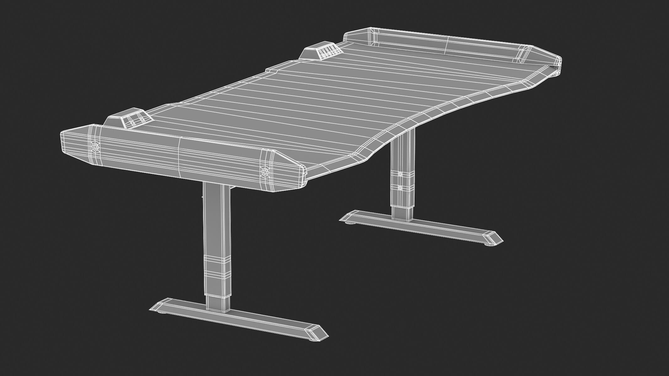 Gaming Desk 2 - 3D Model by frezzy