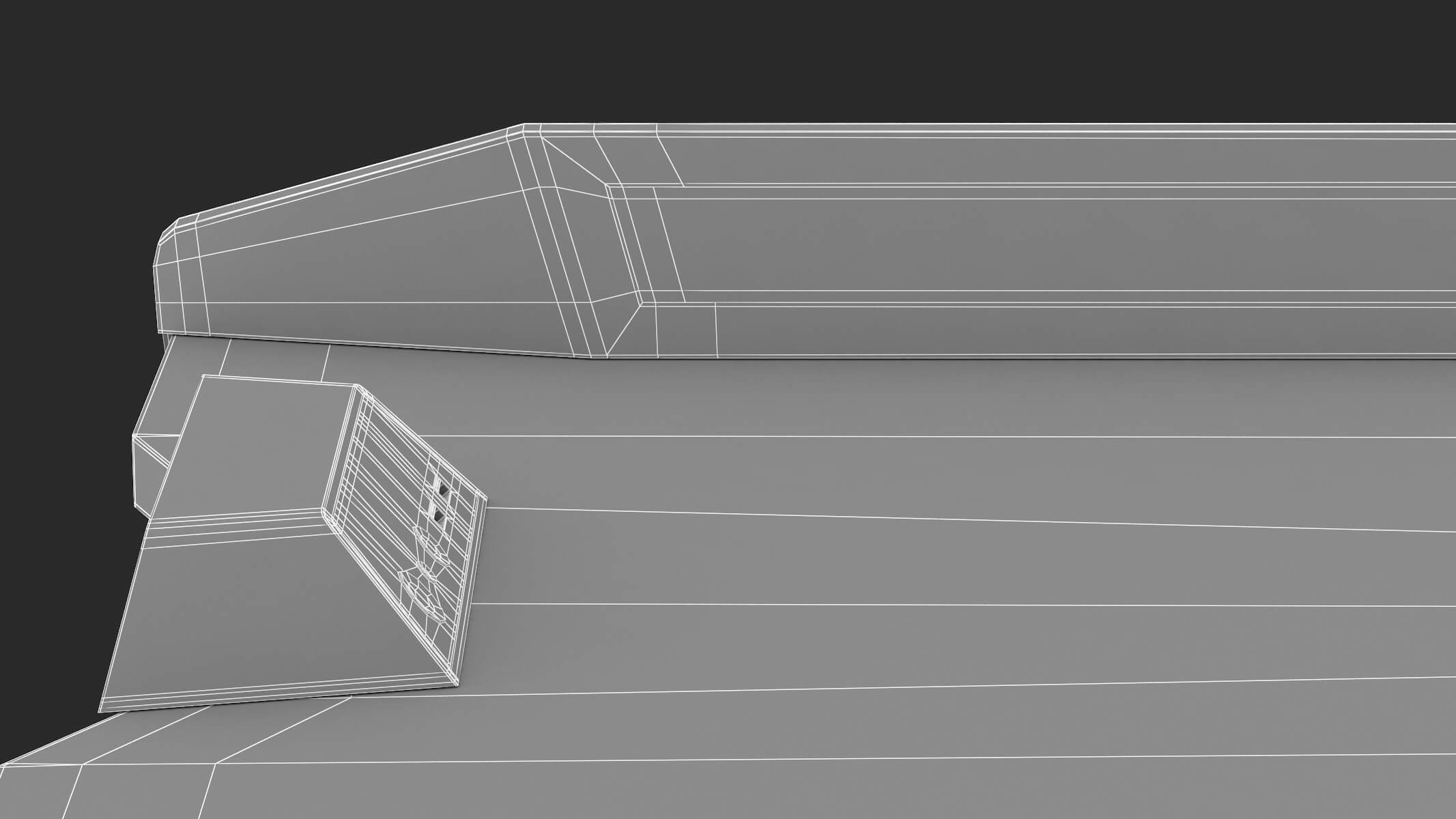 Gaming Desk 2 - 3D Model by frezzy