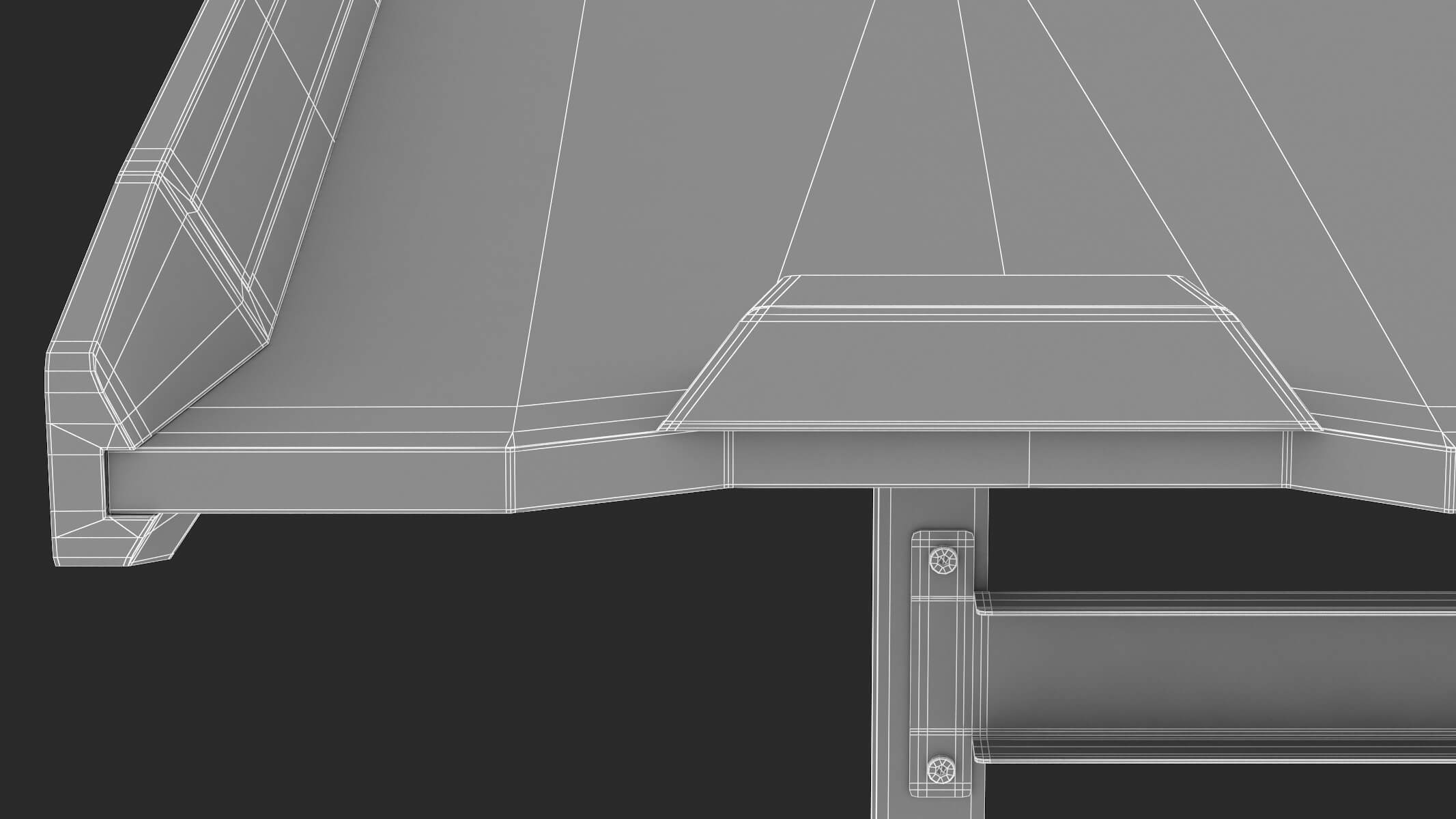 Gaming Desk 2 - 3D Model by frezzy