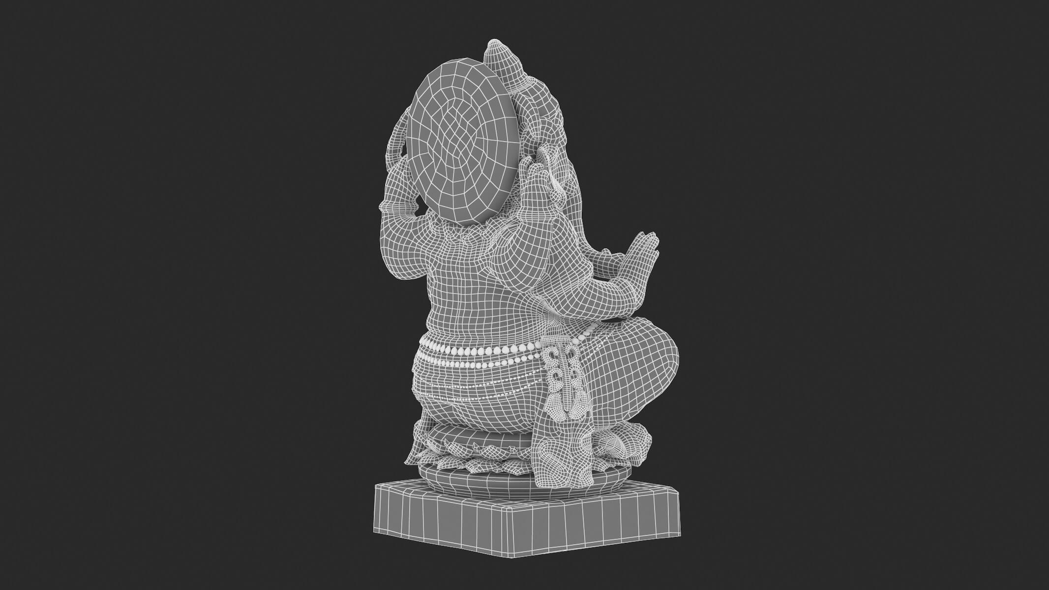 Ganesha Statue - 3D Model by frezzy