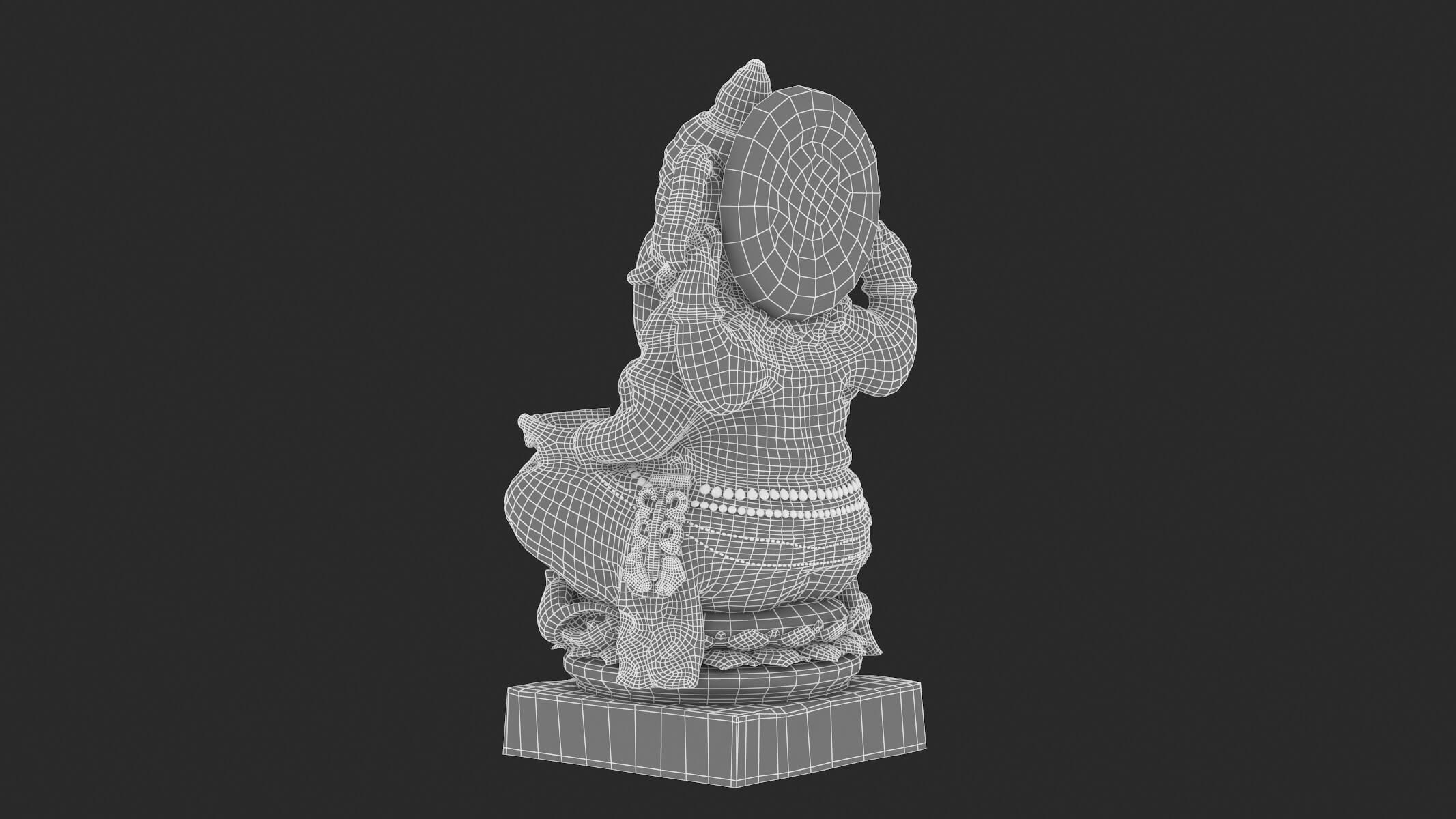 Ganesha Statue - 3D Model by frezzy