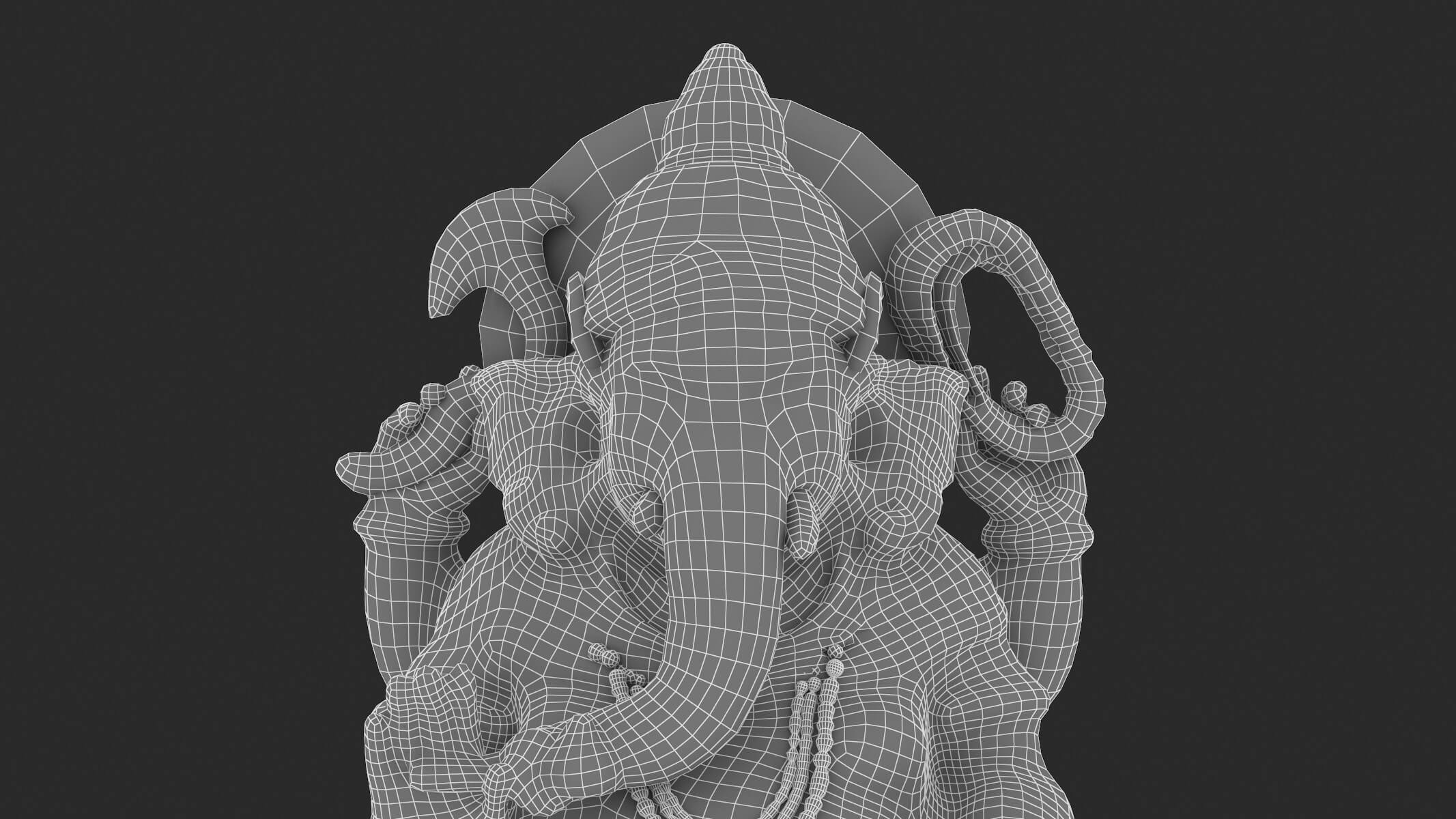 Ganesha Statue - 3D Model by frezzy