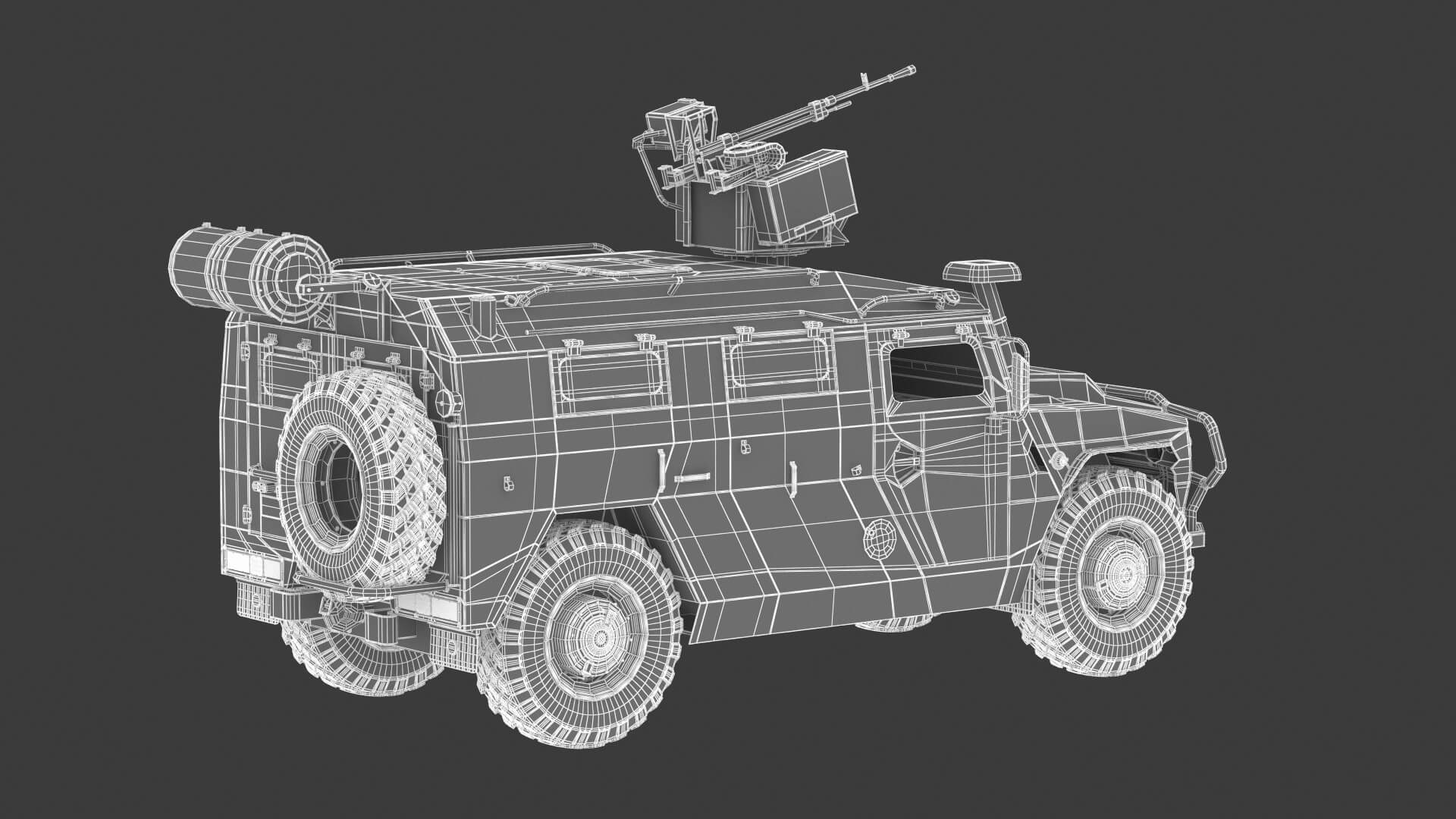 GAZ Tigr - 3D Model by frezzy