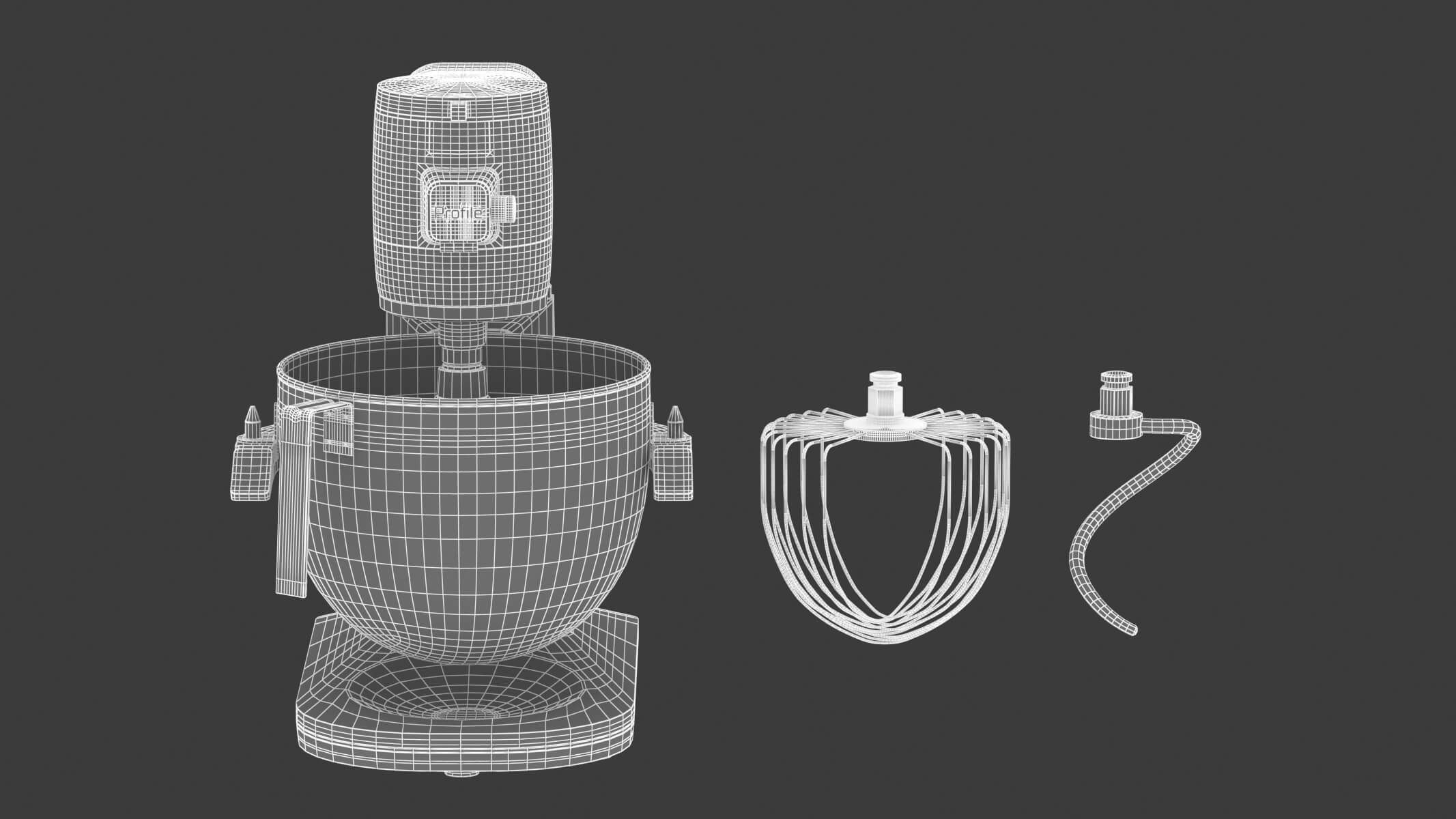 Ge Profile Smart Stand Mixer - 3D Model by frezzy