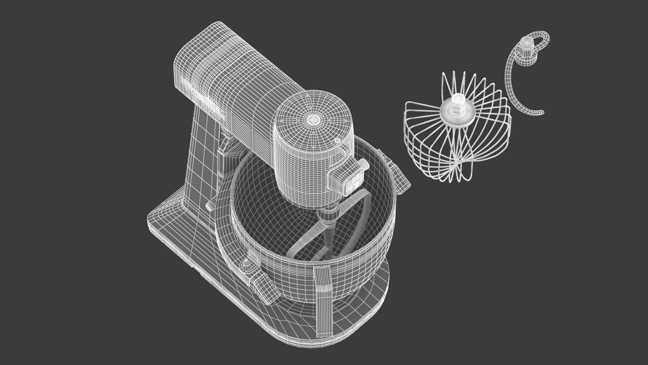 Ge Profile Smart Stand Mixer - 3D Model by frezzy