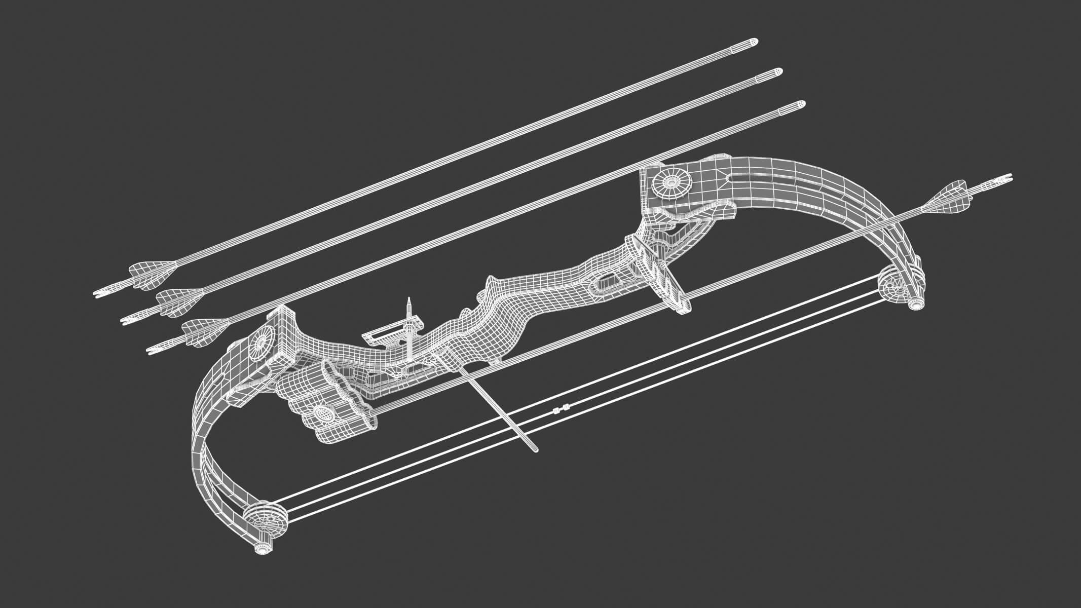 Generic Bow and Arrow - 3D Model by frezzy