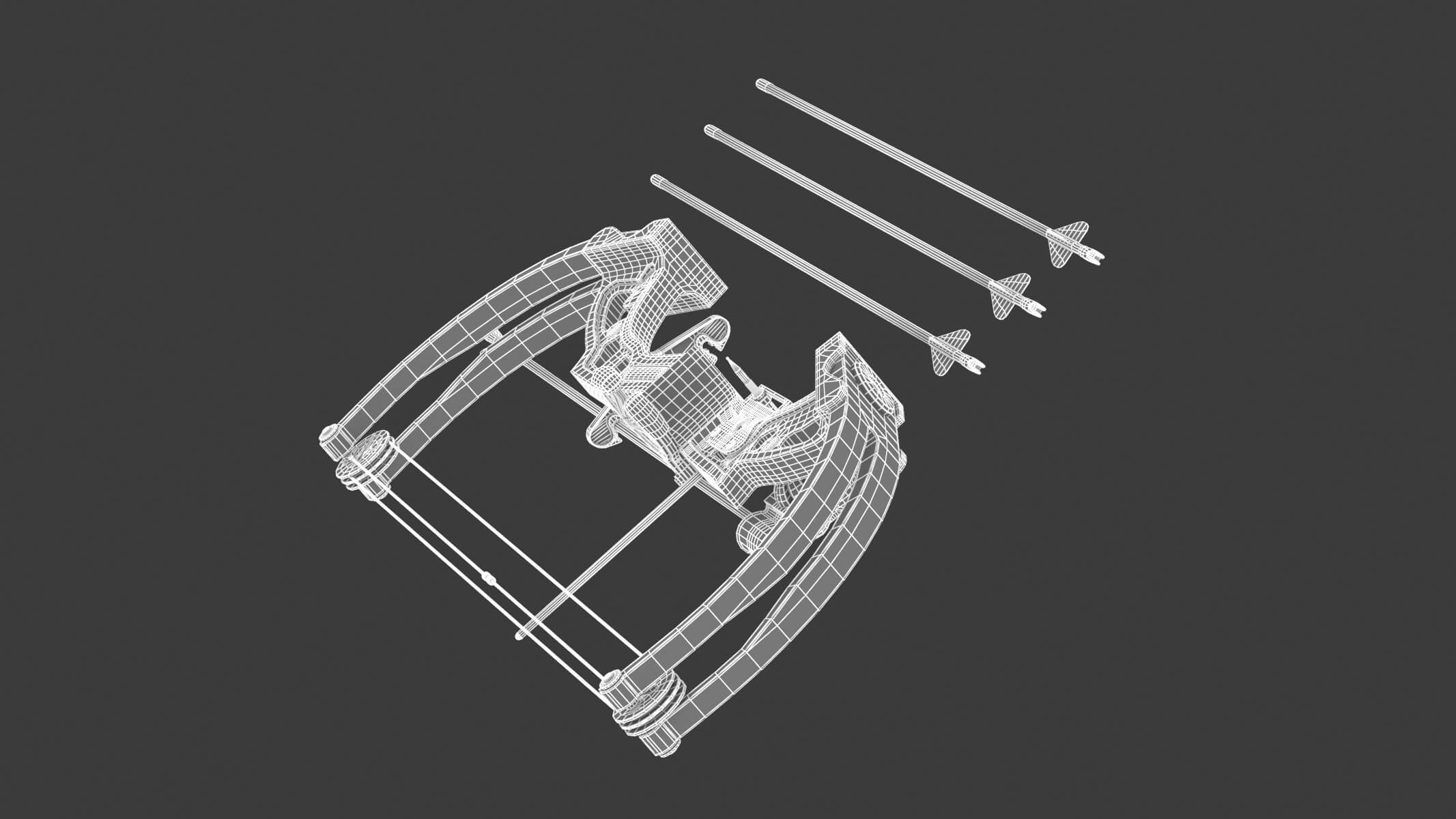 Generic Bow and Arrow - 3D Model by frezzy