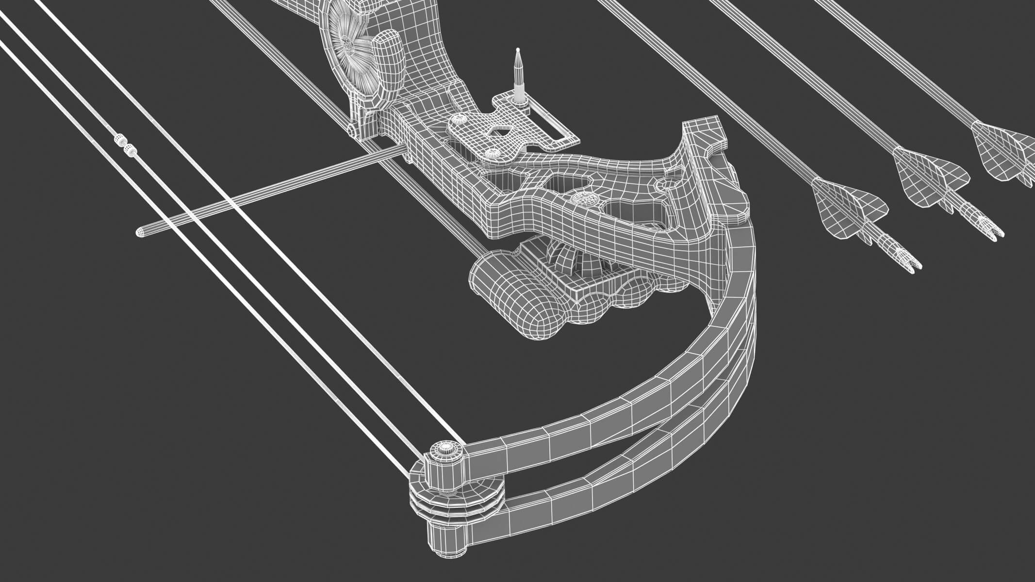 Generic Bow and Arrow - 3D Model by frezzy