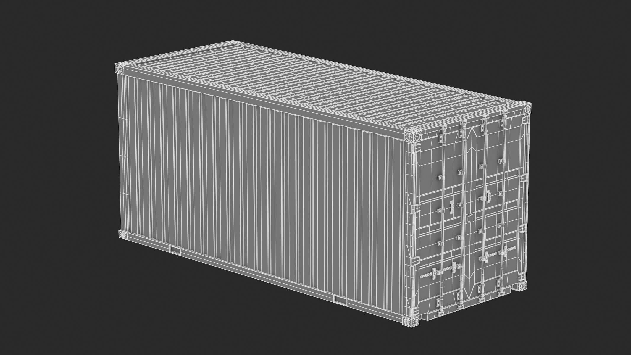 Generic Container 20Ft - 3D Model by frezzy