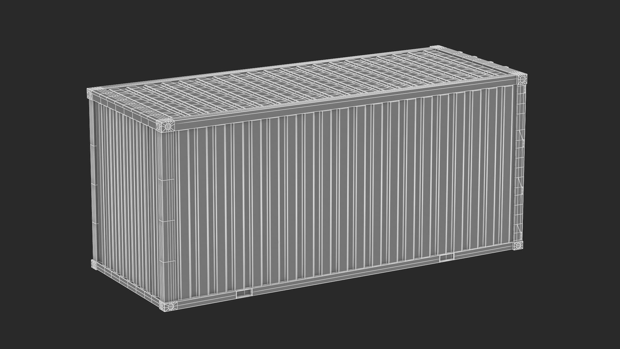 Generic Container 20Ft - 3D Model by frezzy