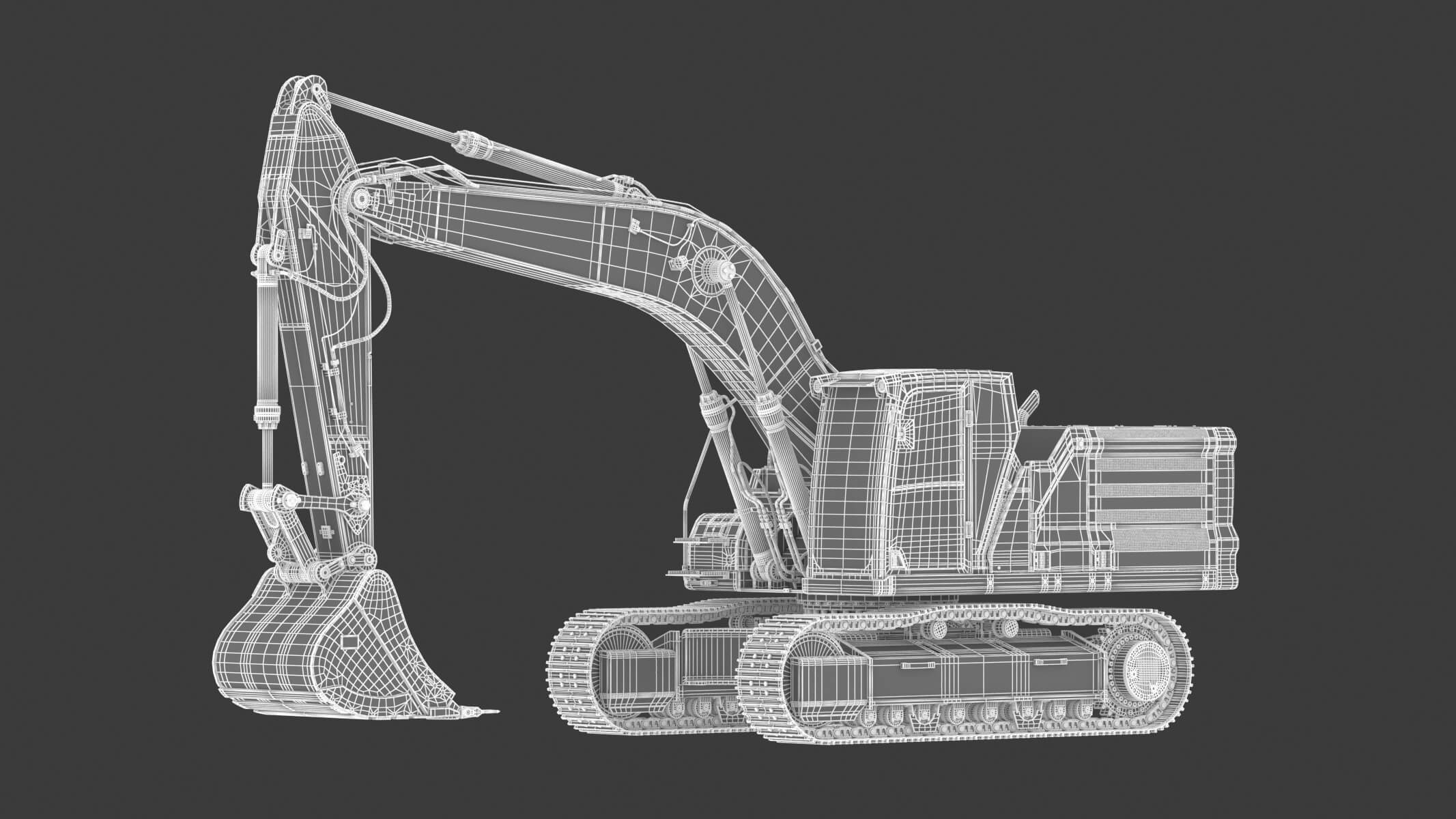 Generic Excavator - 3D Model by frezzy