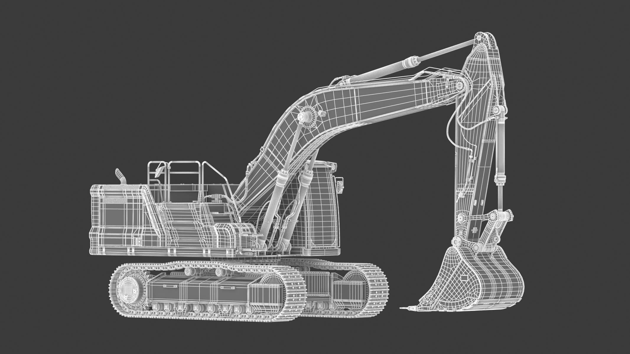 Generic Excavator - 3D Model by frezzy