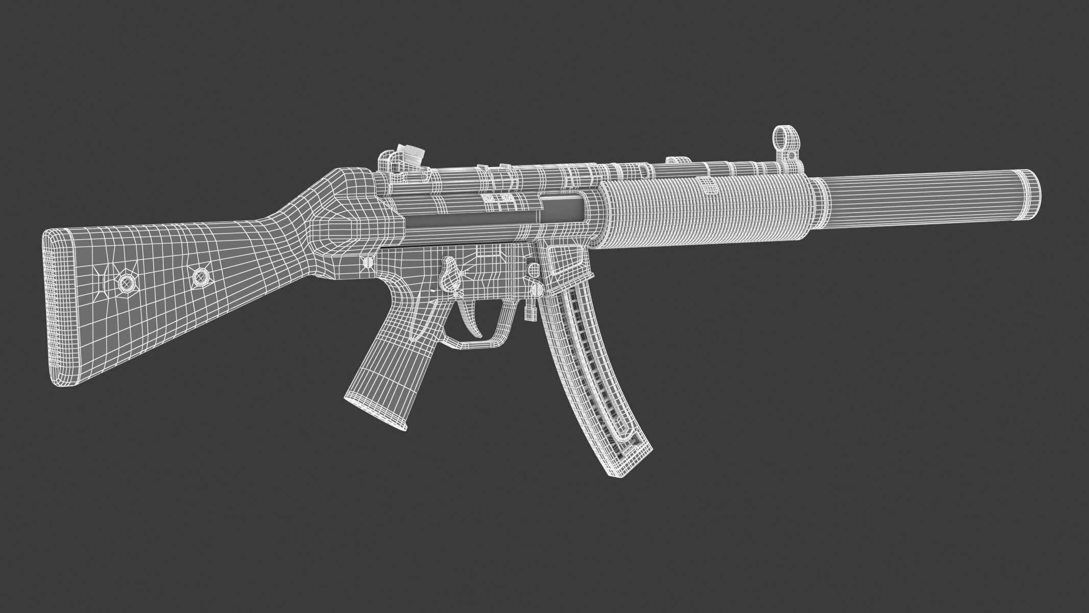 German Sport Guns GSG-5 3D Model by frezzy