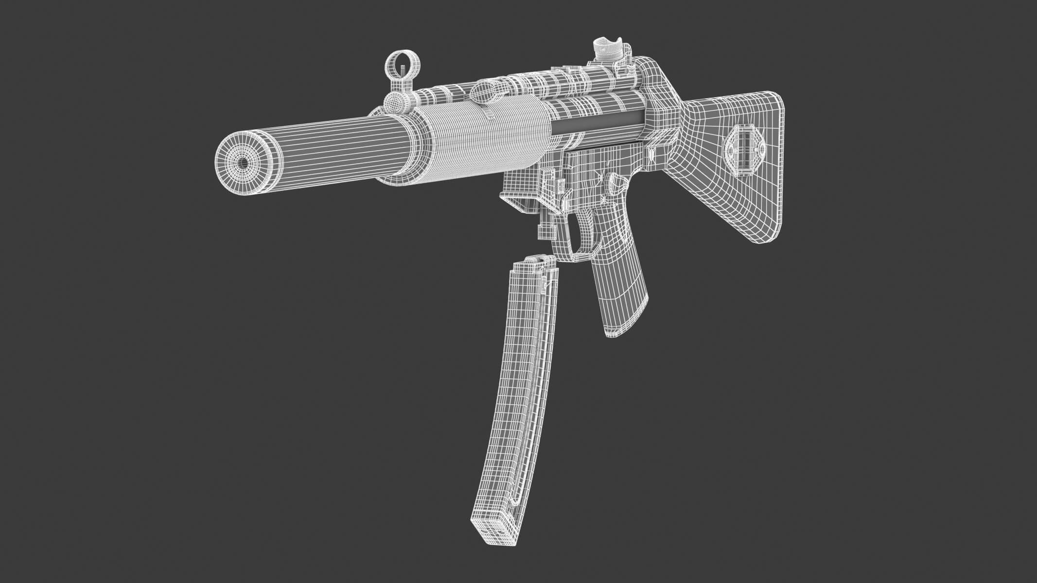 German Sport Guns GSG-5 3D Model by frezzy