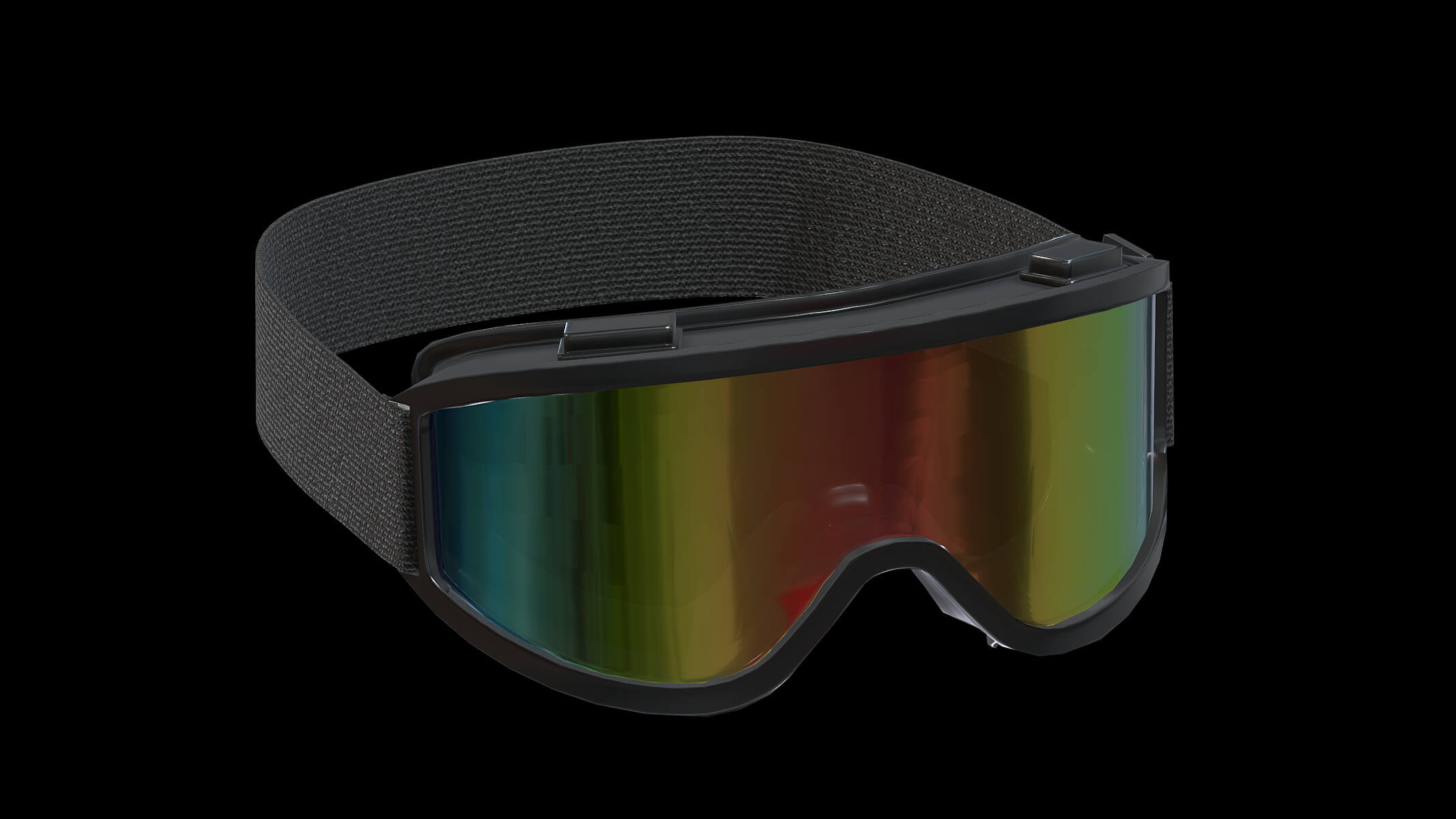 Goggle Glasses Low Poly - 3D Model by frezzy