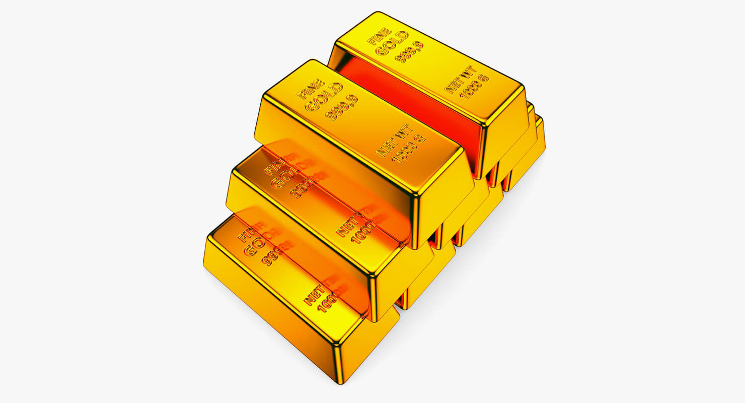 Gold Bar - 3D Model by frezzy