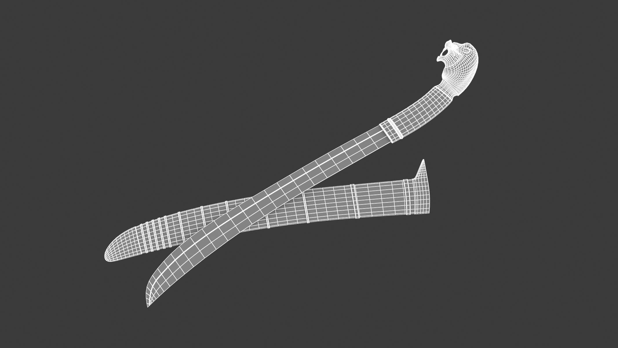 Golok Machete - 3D Model by frezzy