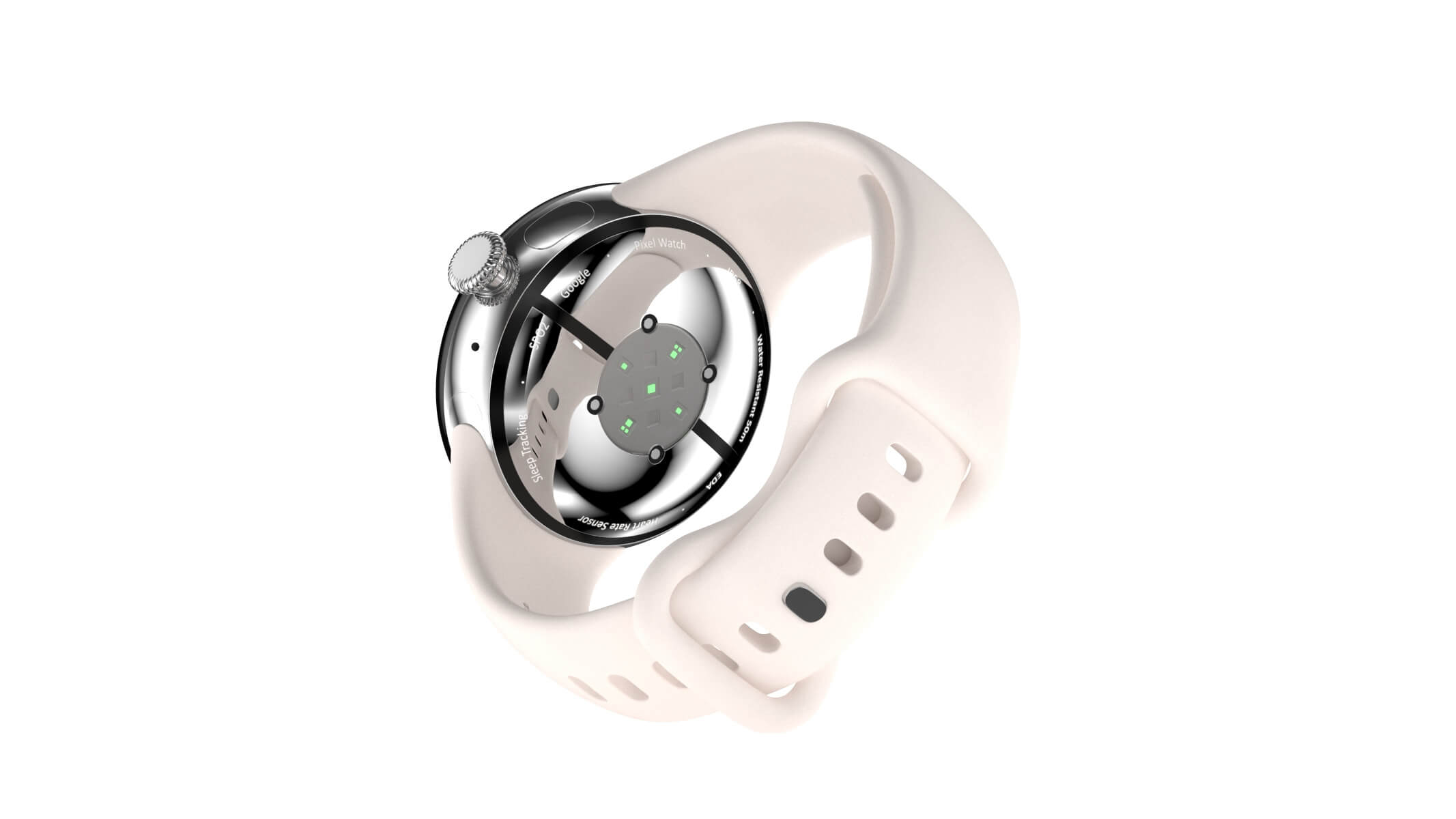 Google Pixel Watch 2 Silver - 3D Model by frezzy