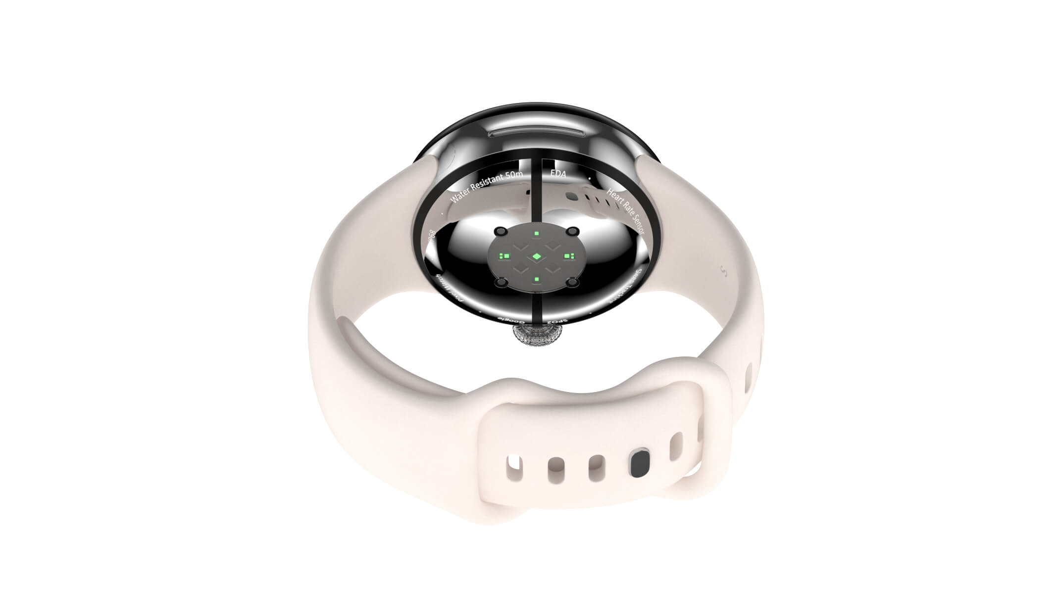 Google Pixel Watch 2 Silver - 3D Model by frezzy