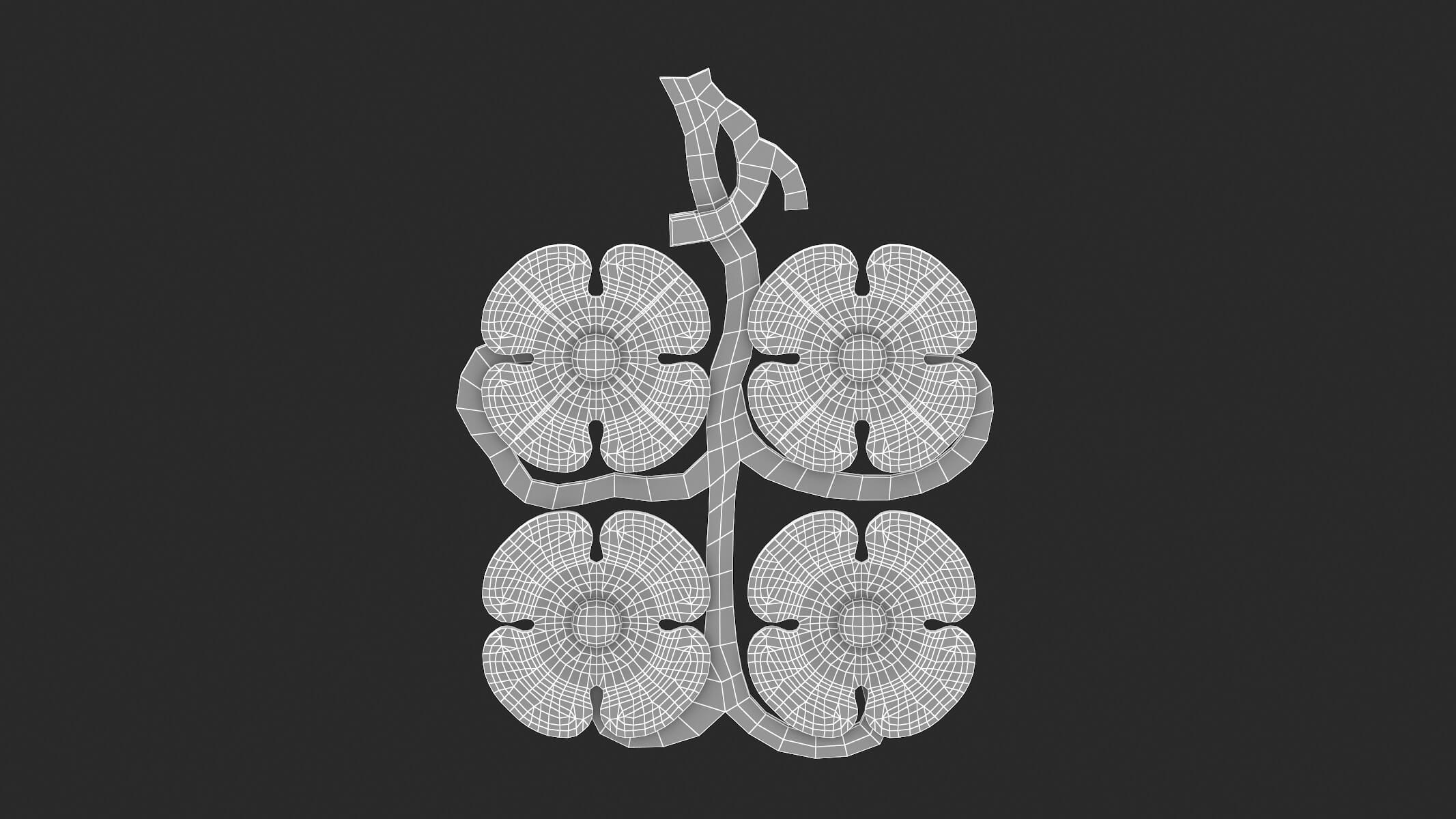 Gothic Ornament 010 - 3D Model by frezzy
