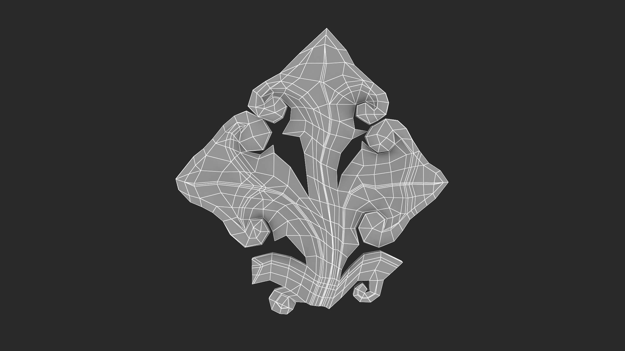Gothic Ornament 039 - 3D Model by frezzy