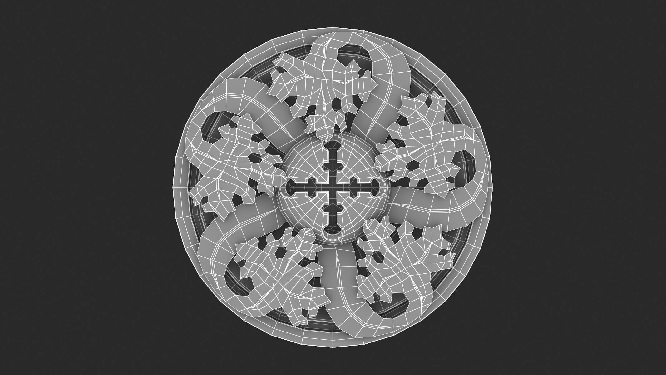 Gothic Ornament 095 - 3D Model by frezzy