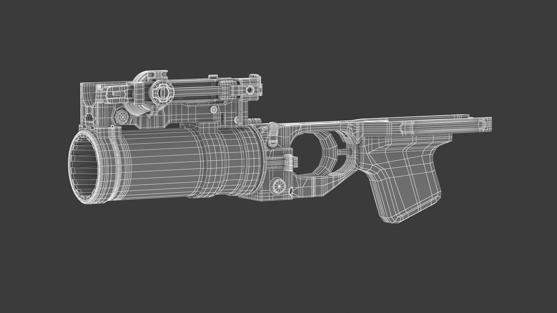 GP-25 Grenade Launcher 3D Model by frezzy