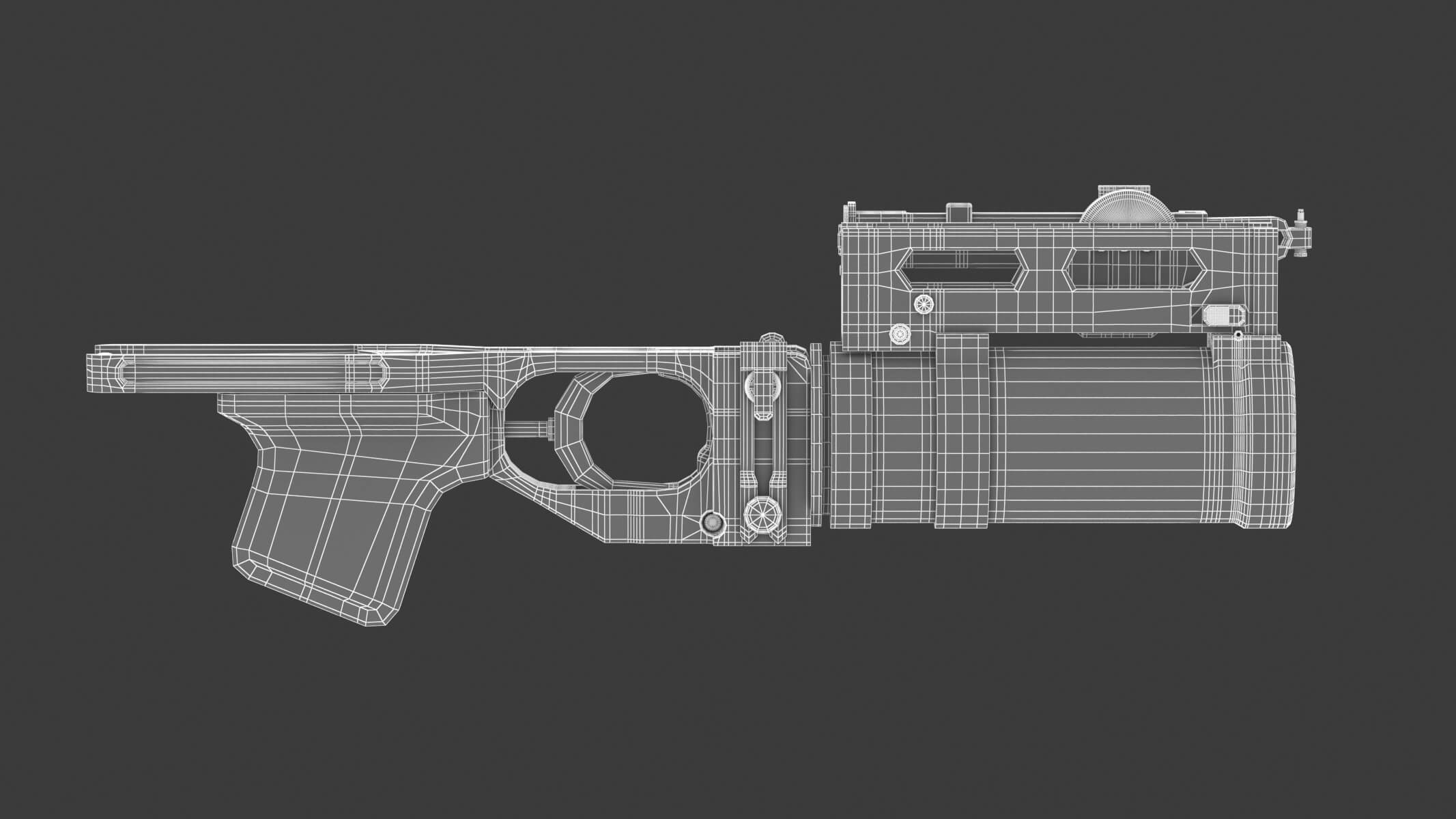 GP-25 Grenade Launcher 3D Model by frezzy