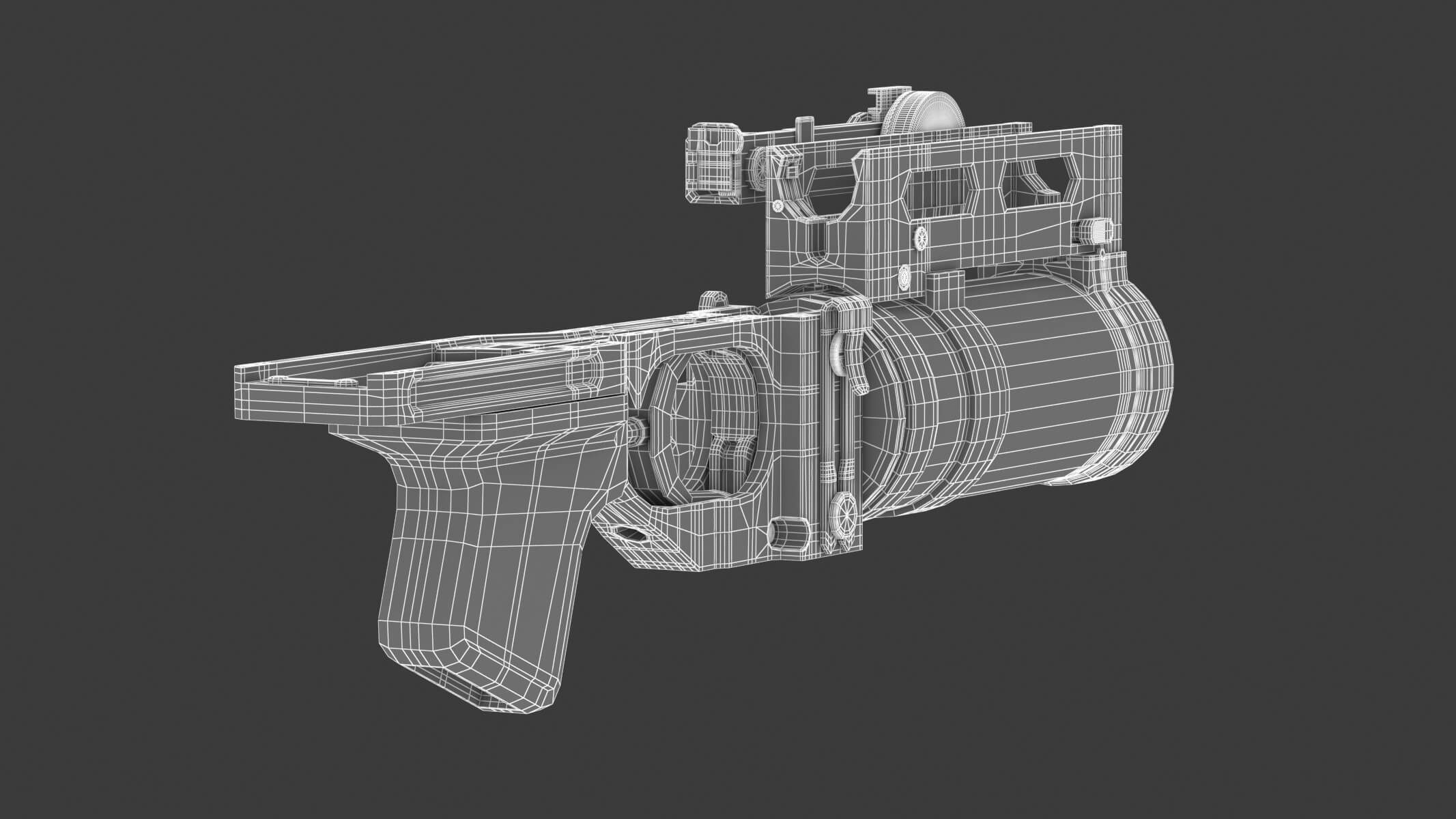 GP-25 Grenade Launcher 3D Model by frezzy