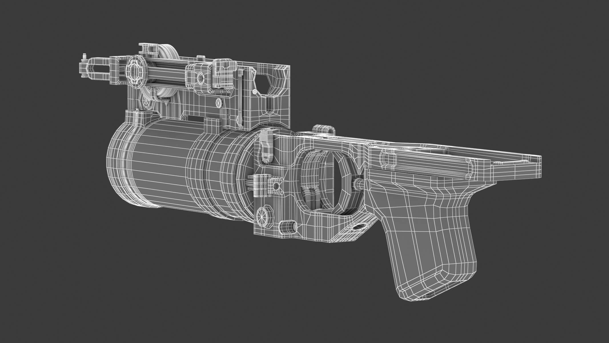 GP-25 Grenade Launcher 3D Model by frezzy