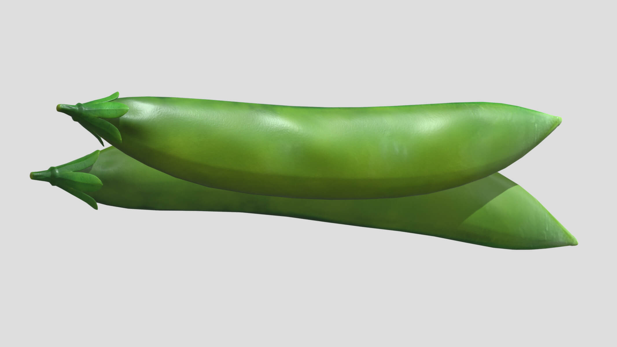 Green Peas Low Poly - 3D Model by frezzy