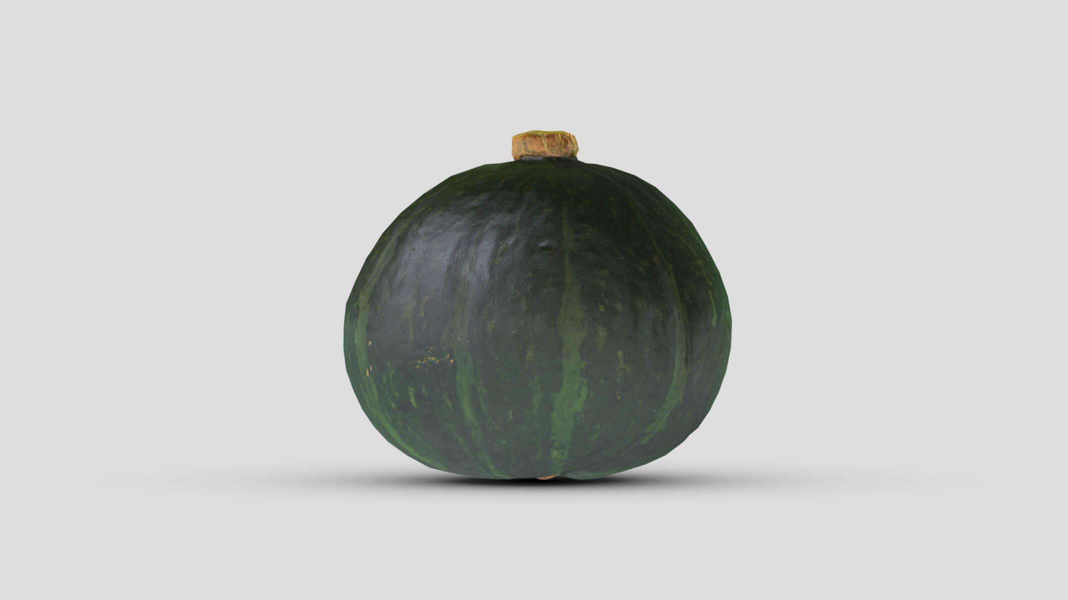 Green Pumpkin Low Poly - 3D Model by frezzy