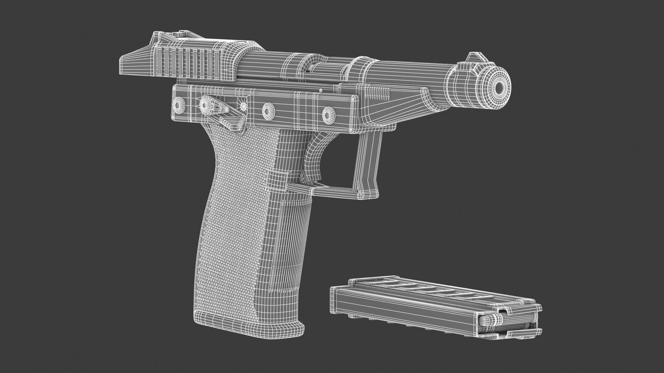 Grendel P30 Handgun - 3D Model by frezzy