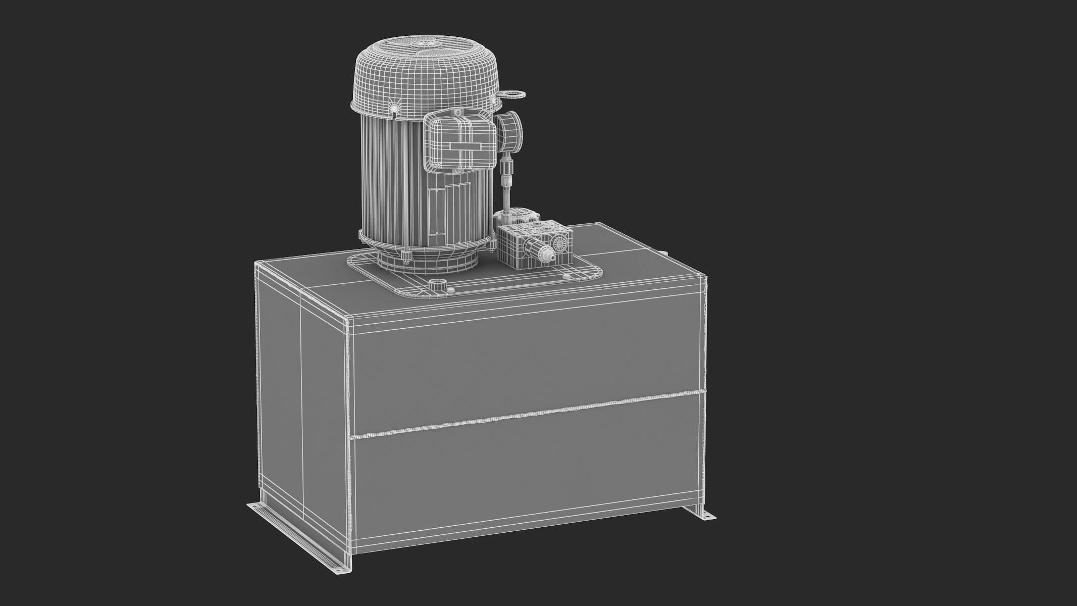 Haldex AC Hydraulic Power System Self-Contained 3D Model by frezzy
