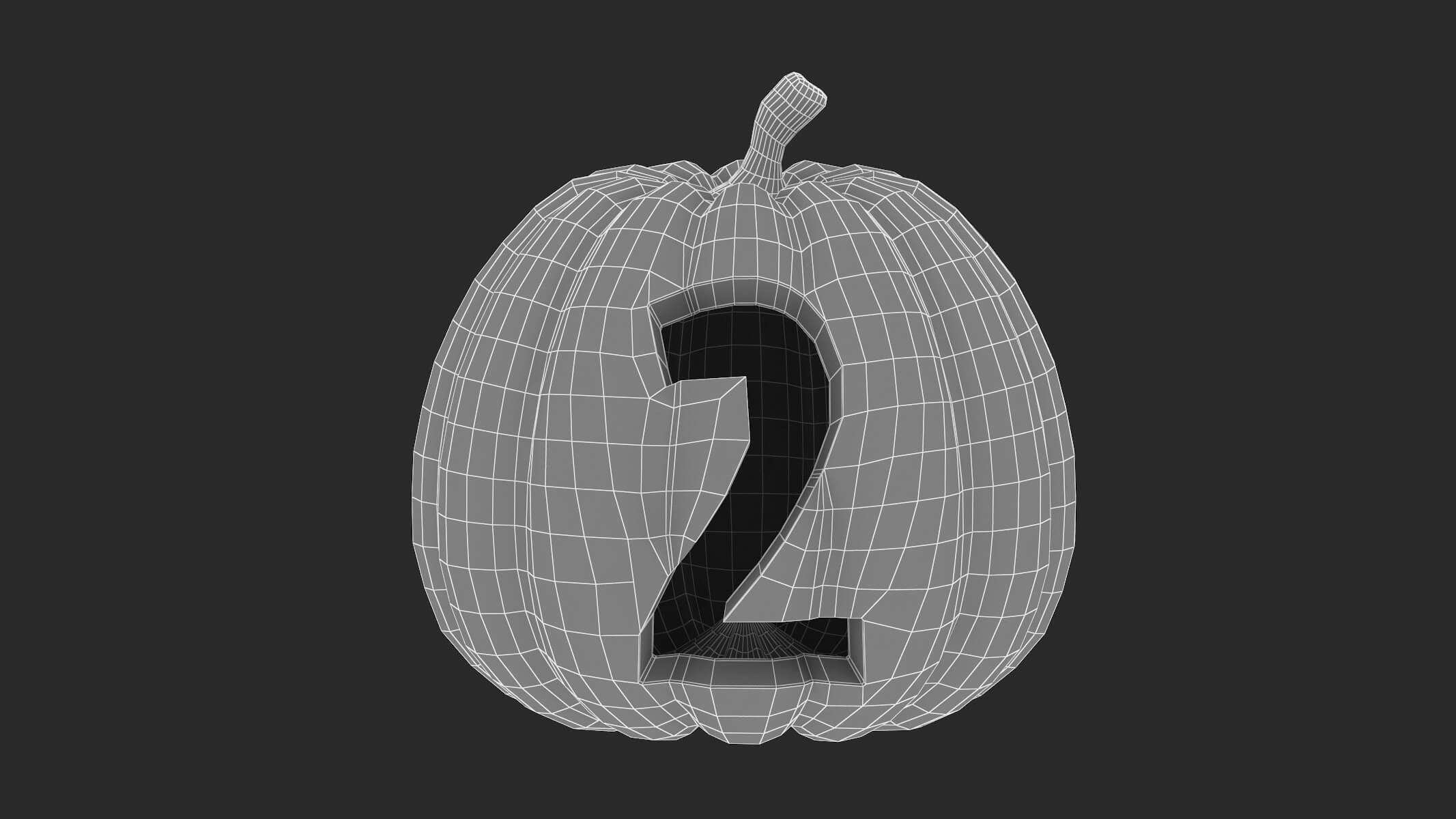 Halloween Pumpkin Numbers - 3D Model by frezzy