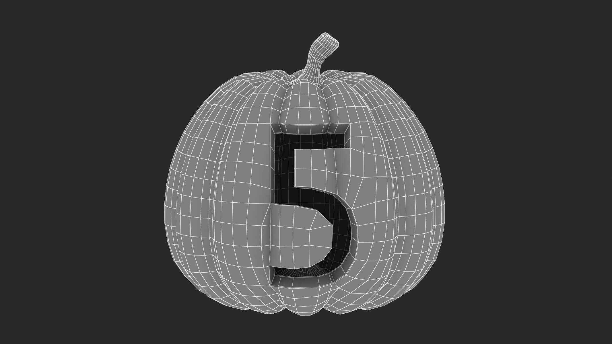 Halloween Pumpkin Numbers - 3D Model by frezzy