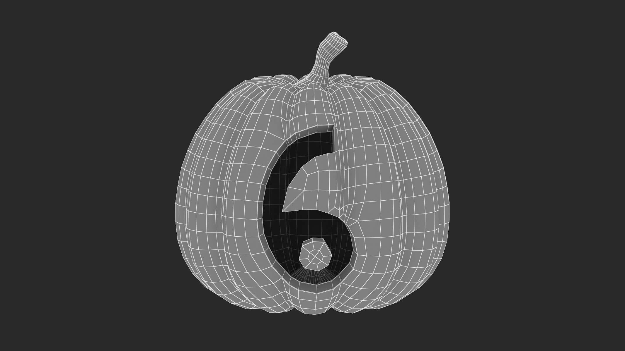 Halloween Pumpkin Numbers - 3D Model by frezzy