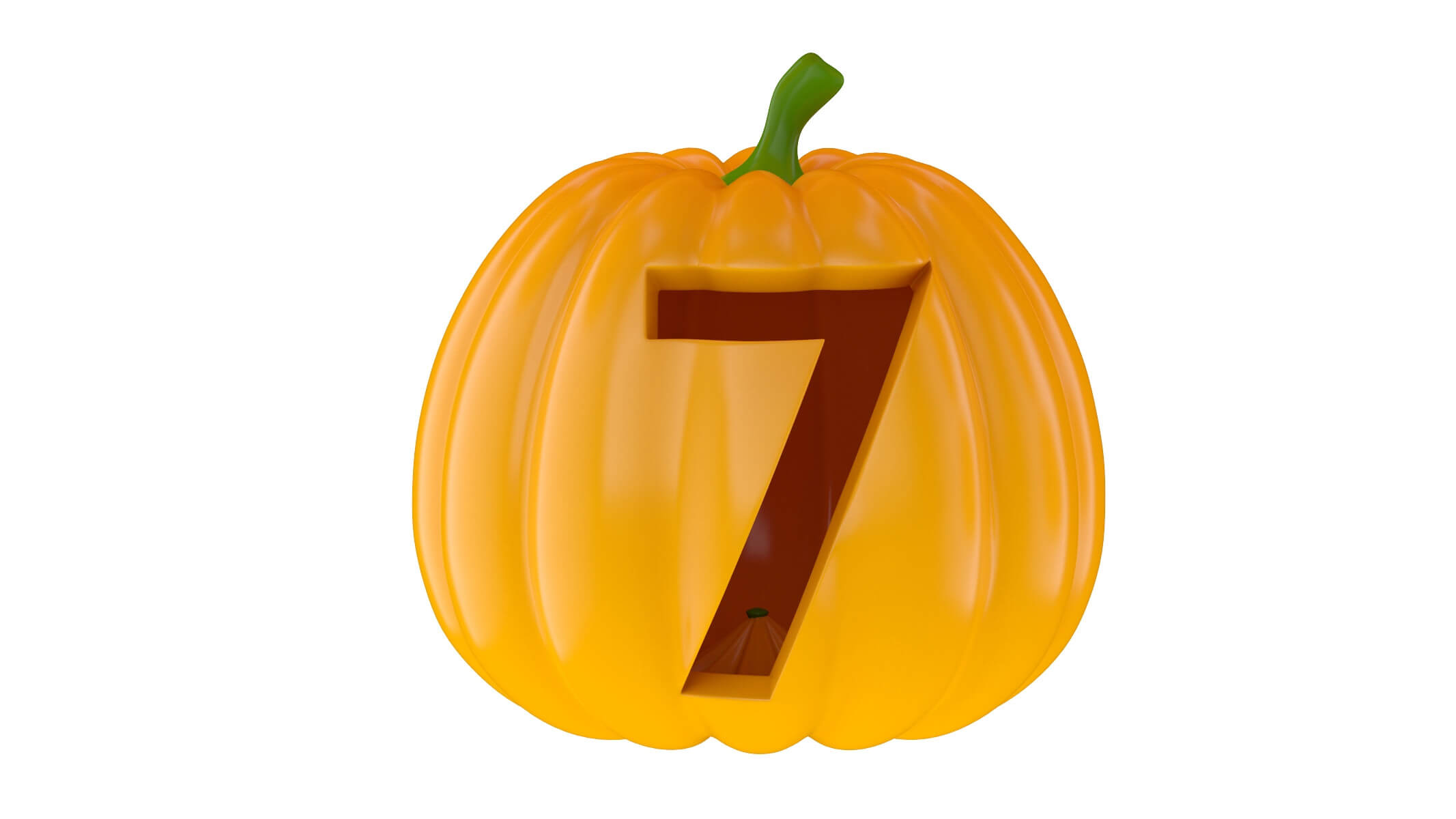 Halloween Pumpkin Numbers - 3D Model by frezzy