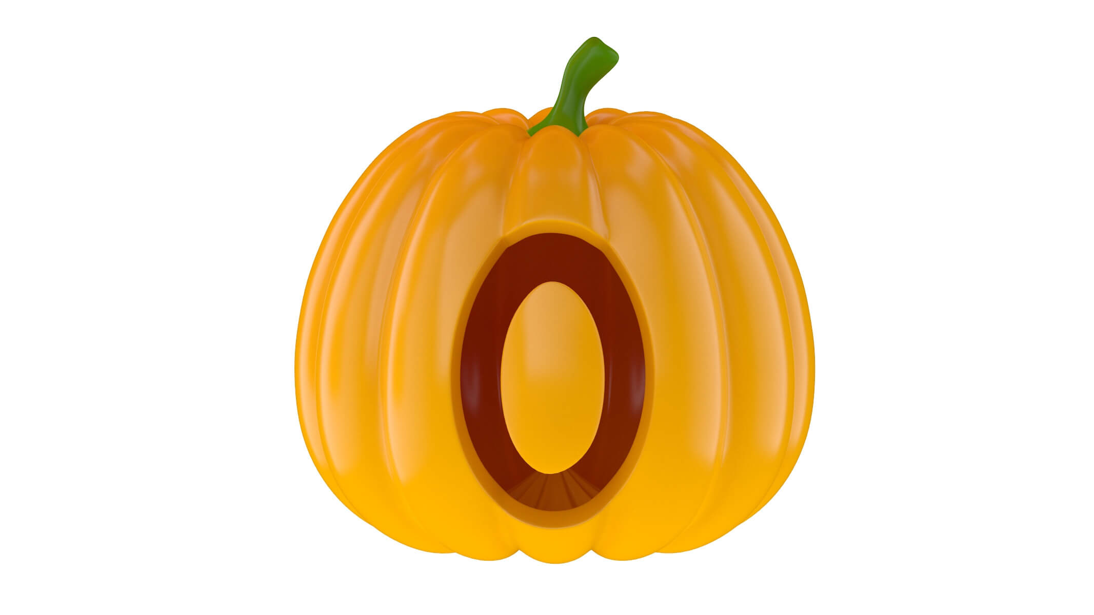 Halloween Pumpkin Numbers - 3D Model by frezzy